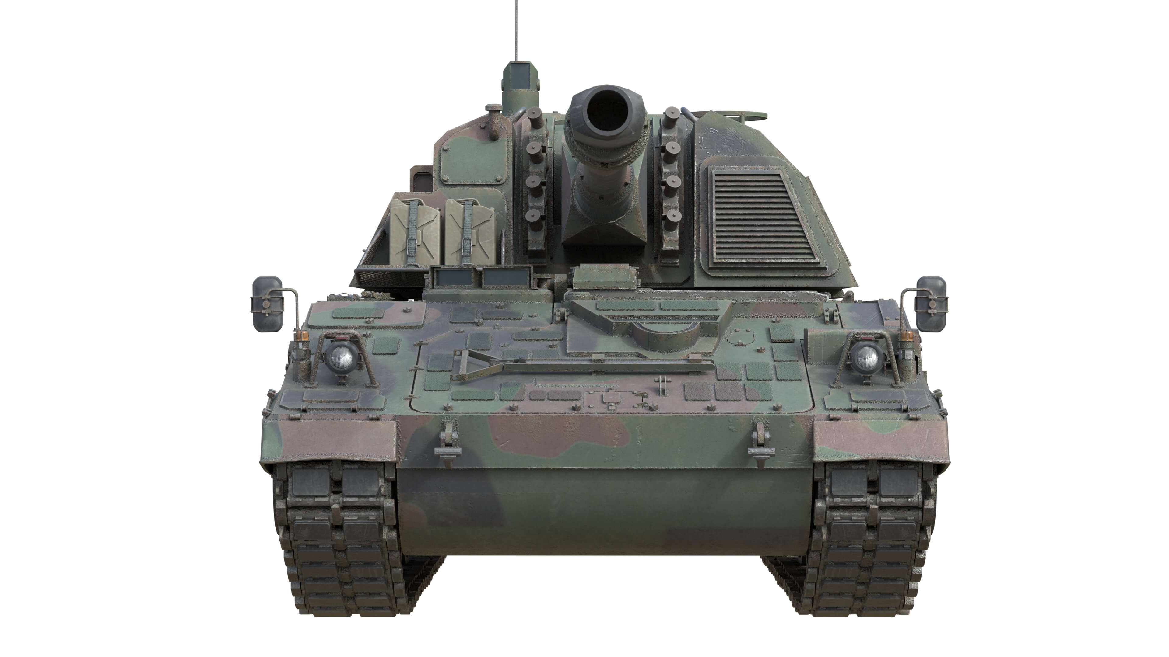 Panzerhaubitze 2000 Self Propelled Howitzer - 3D Model by 3dstudio