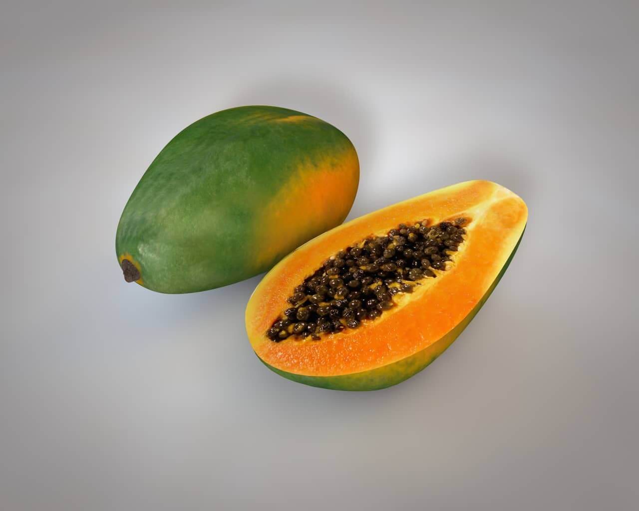 Papaya - 3D Model by 3dstudio