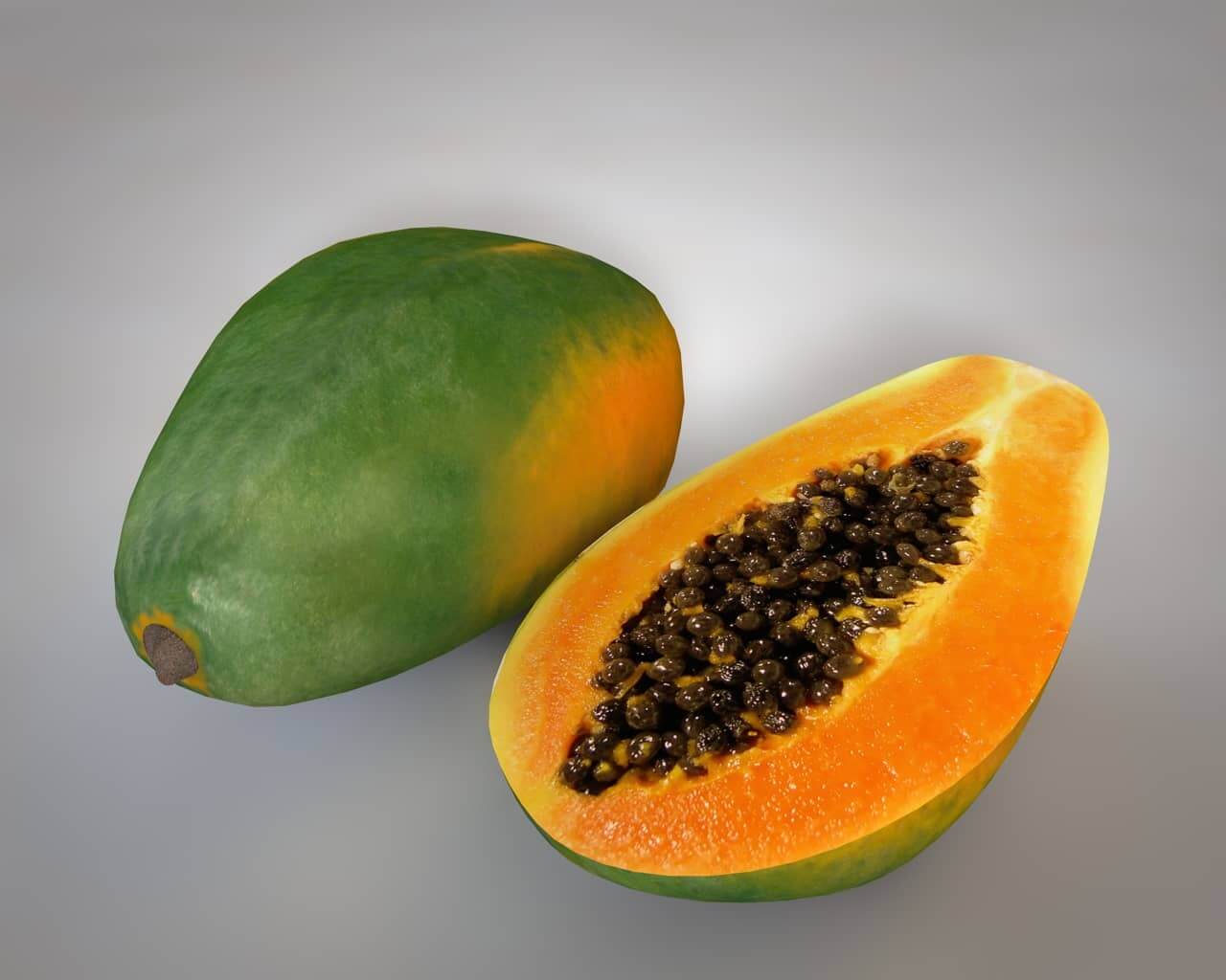 Papaya - 3D Model by 3dstudio