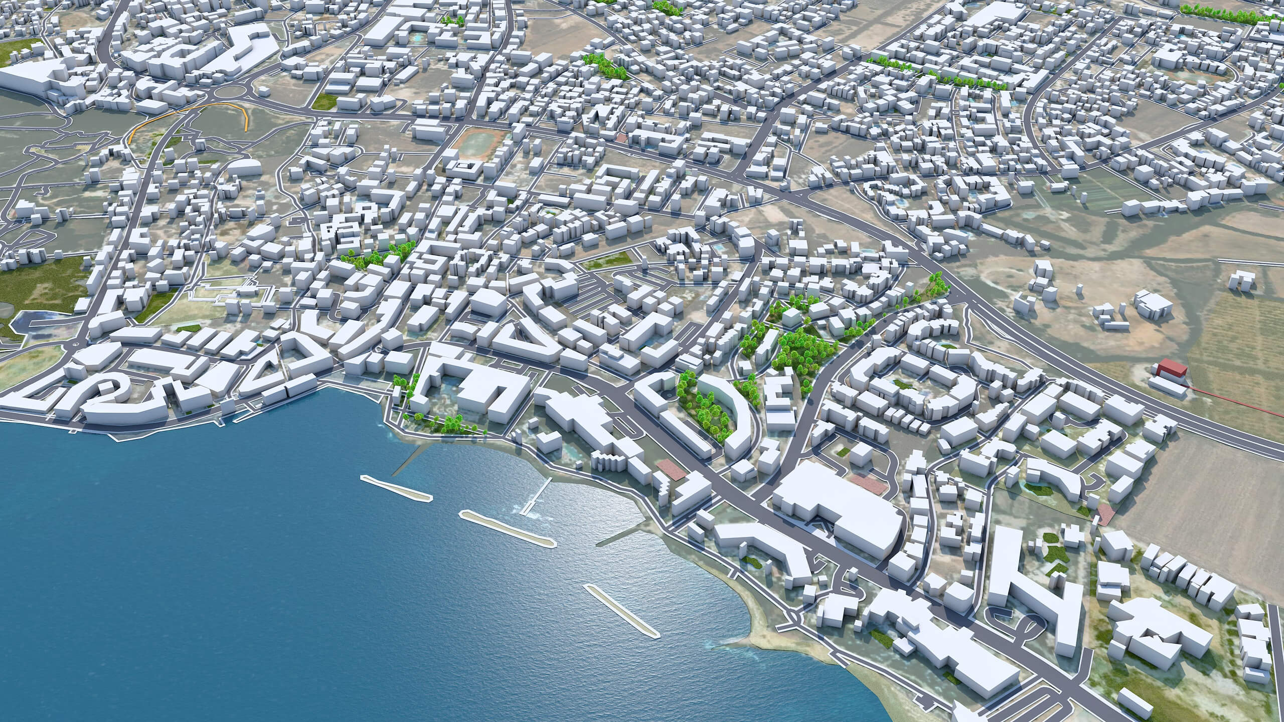 Paphos, Cyprus 30km - 3D Model by 3dstudio