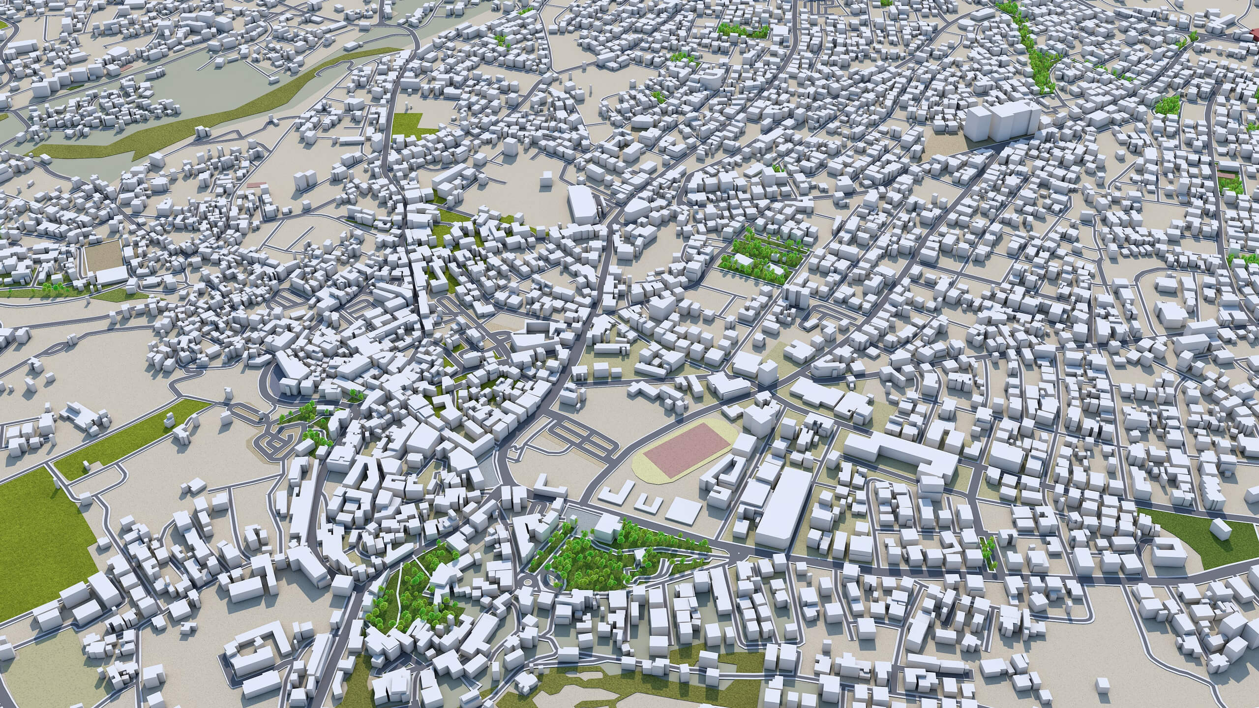 Paphos, Cyprus 30km - 3D Model by 3dstudio