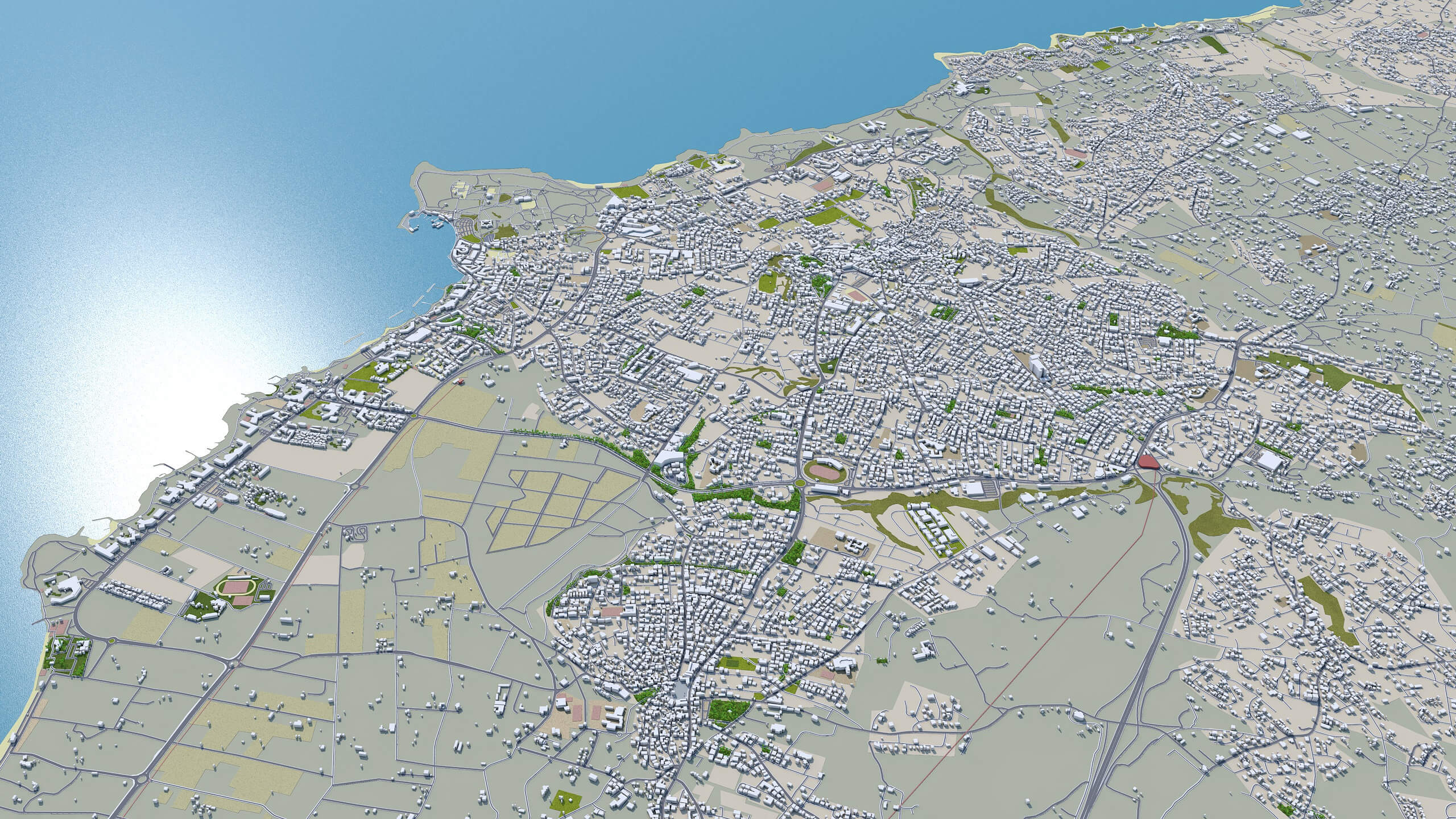 Paphos, Cyprus 30km - 3D Model by 3dstudio