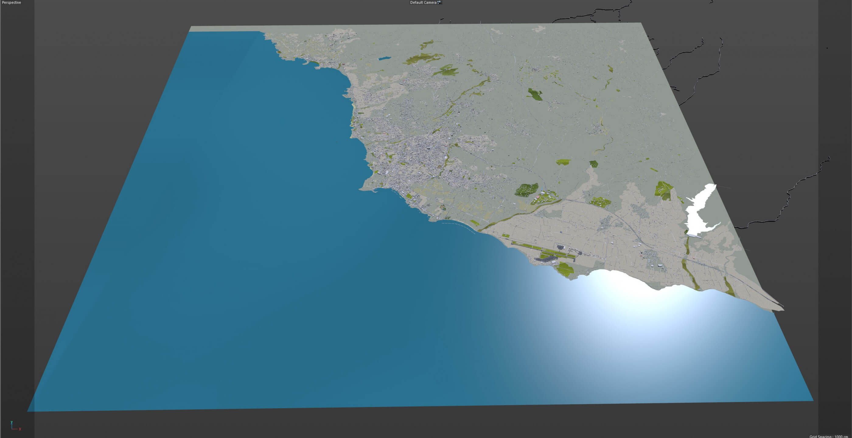 Paphos, Cyprus 30km - 3D Model by 3dstudio