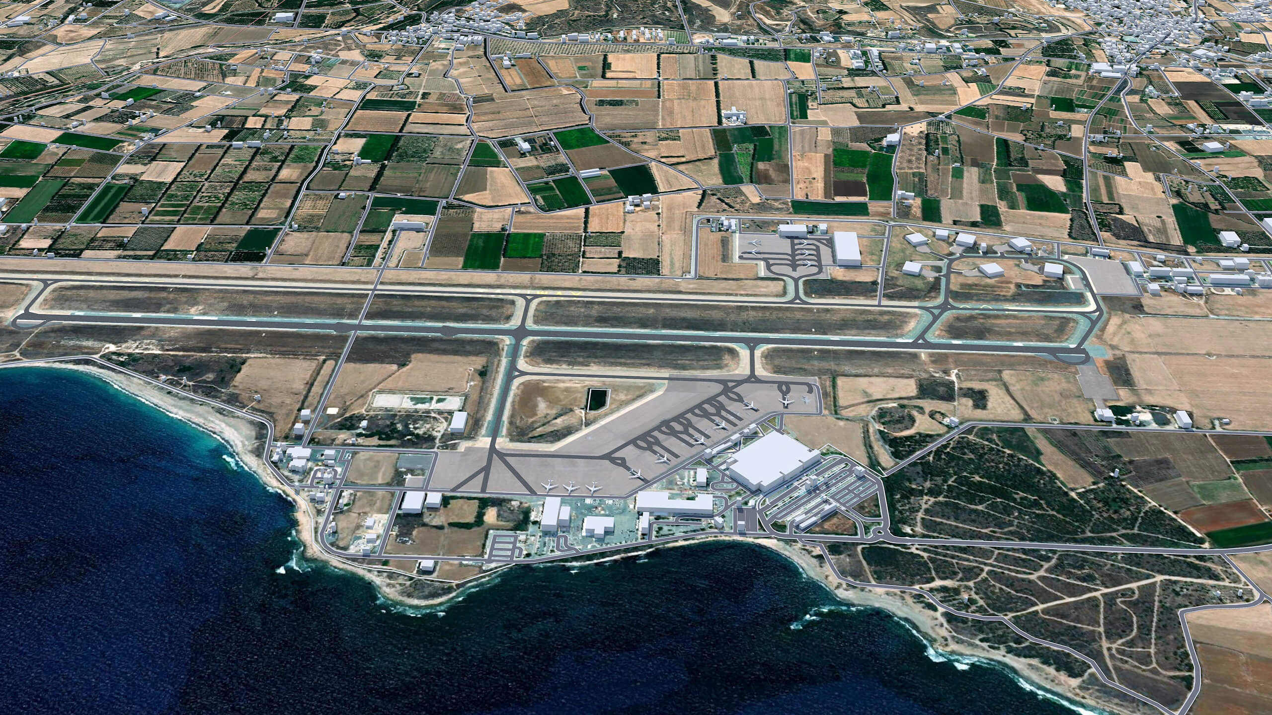 Paphos, Cyprus 30km - 3D Model by 3dstudio