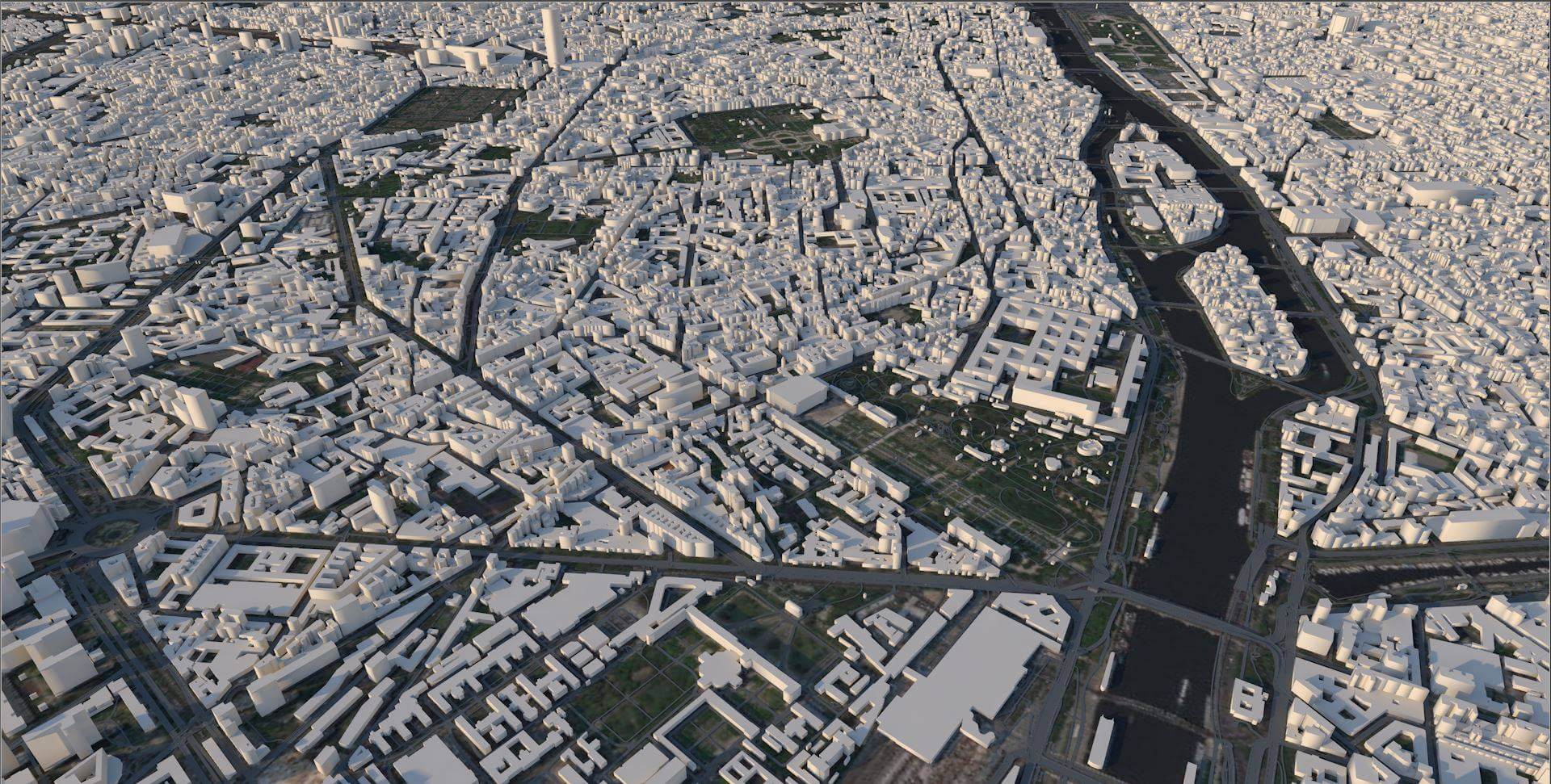 Paris France - 3D Model by 3dstudio