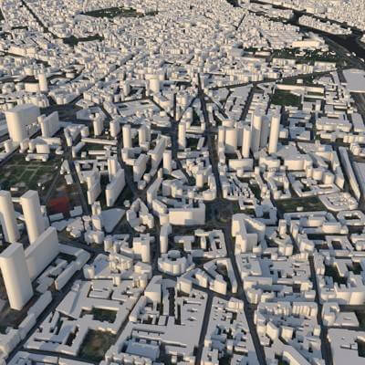 Paris France - 3D Model by 3dstudio