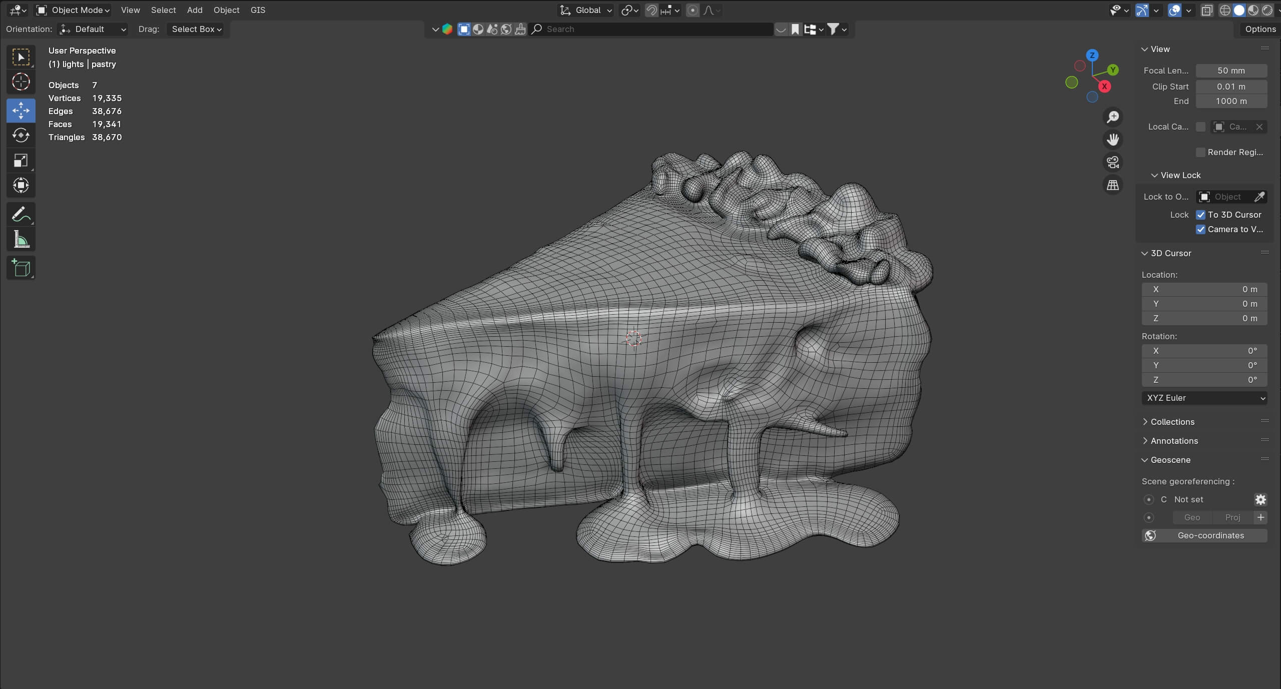 Pastry 9 3D Model by 3dstudio