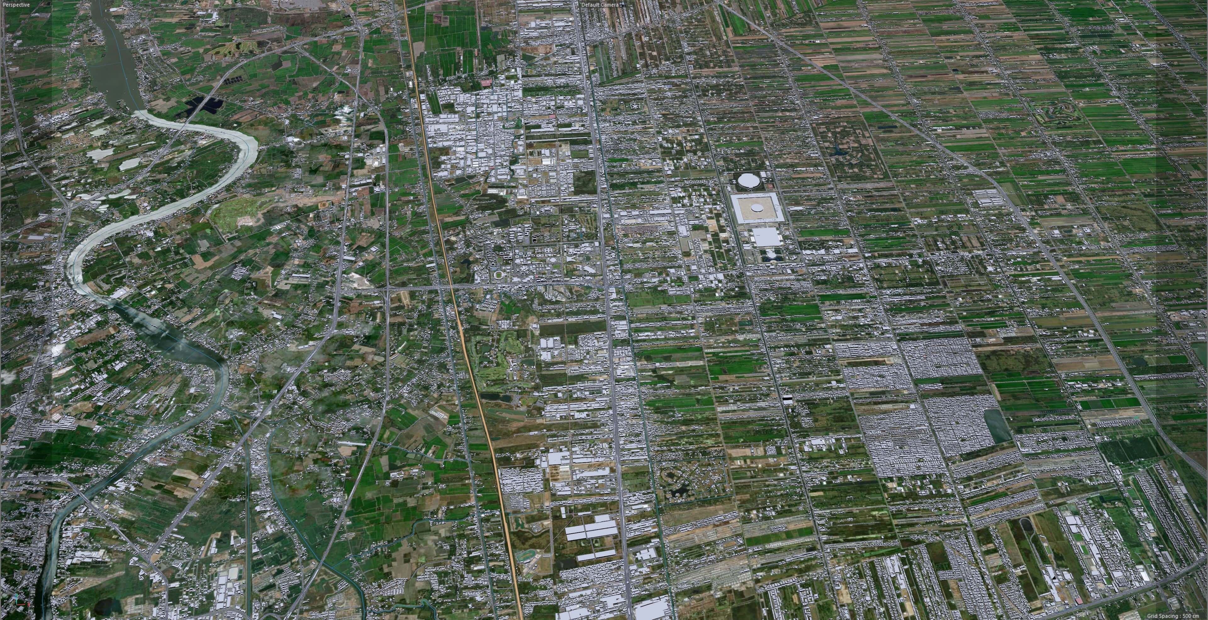 Pathum City Thani Thailand 3D Model 70km by 3dstudio