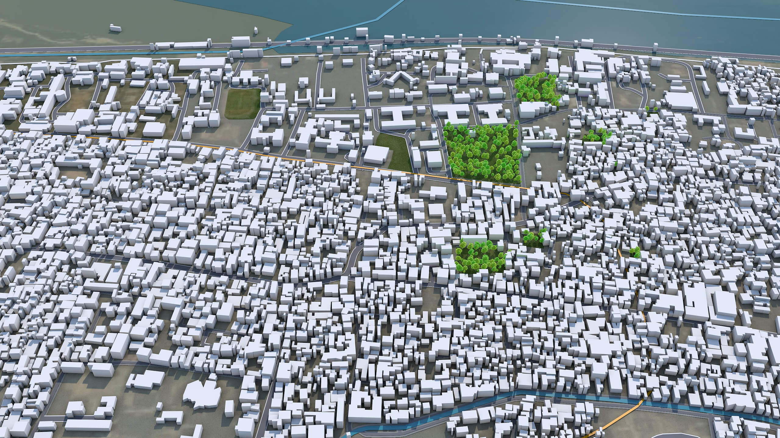 Patna City Bihar India 3D Model 35km by 3dstudio