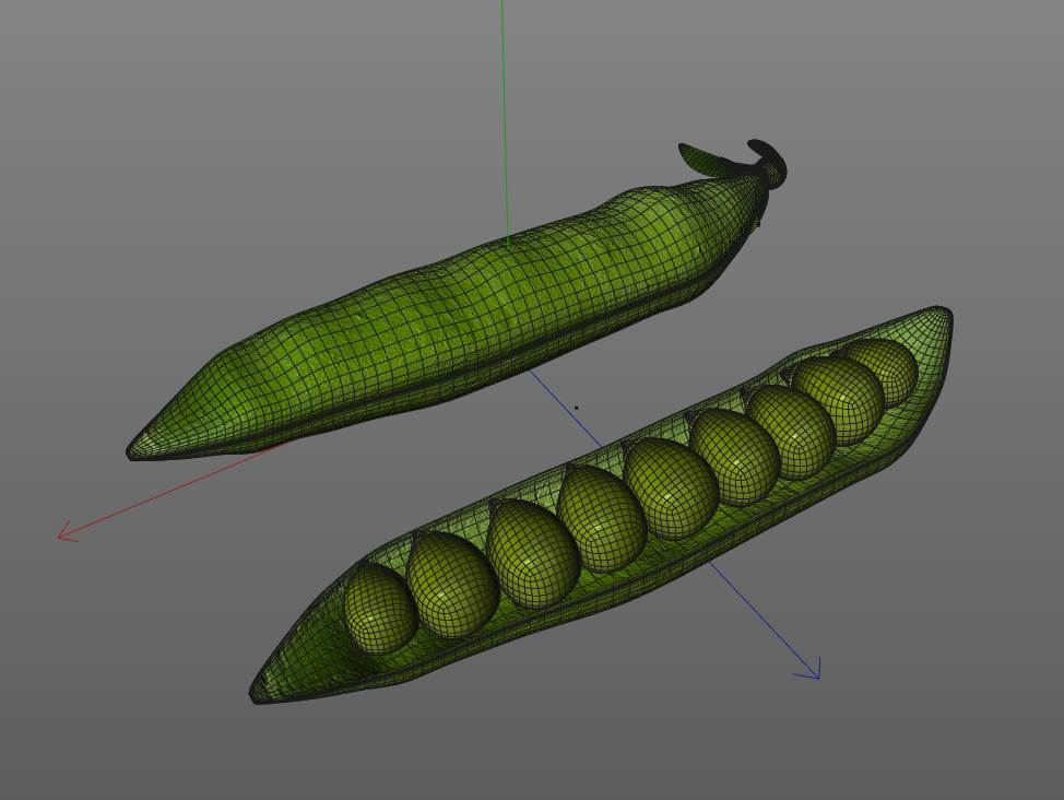 Peas - 3D Model by 3dstudio