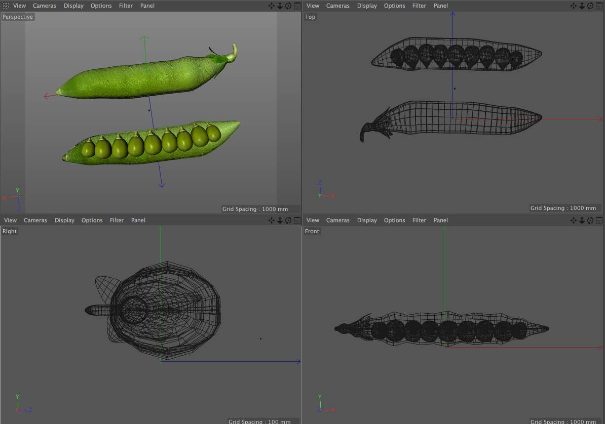 Peas - 3D Model by 3dstudio
