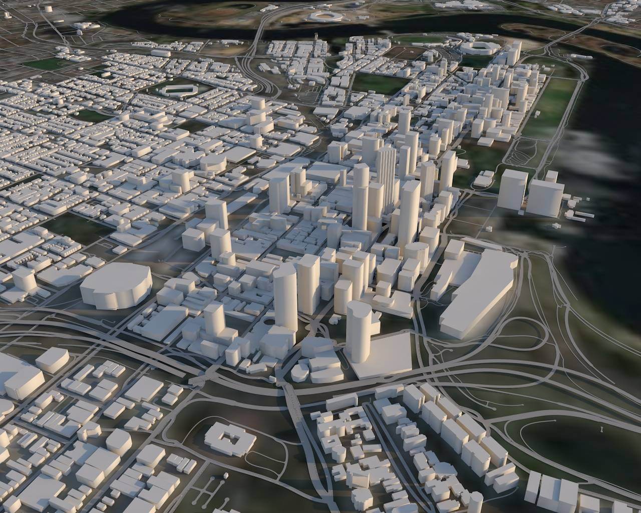 Perth Australia - 3D Model by 3dstudio