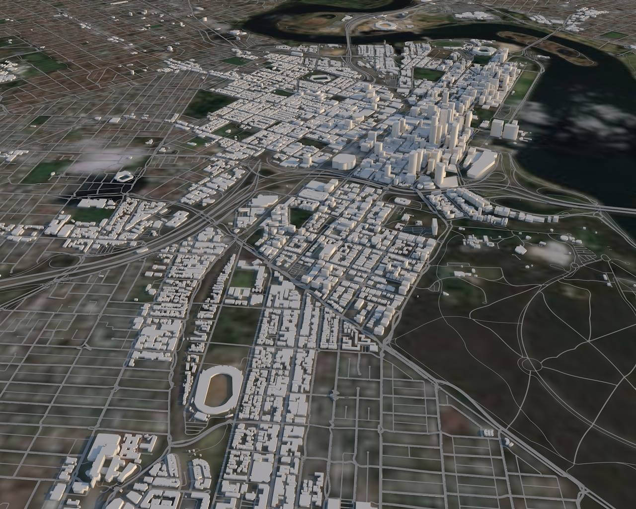 Perth Australia - 3D Model by 3dstudio