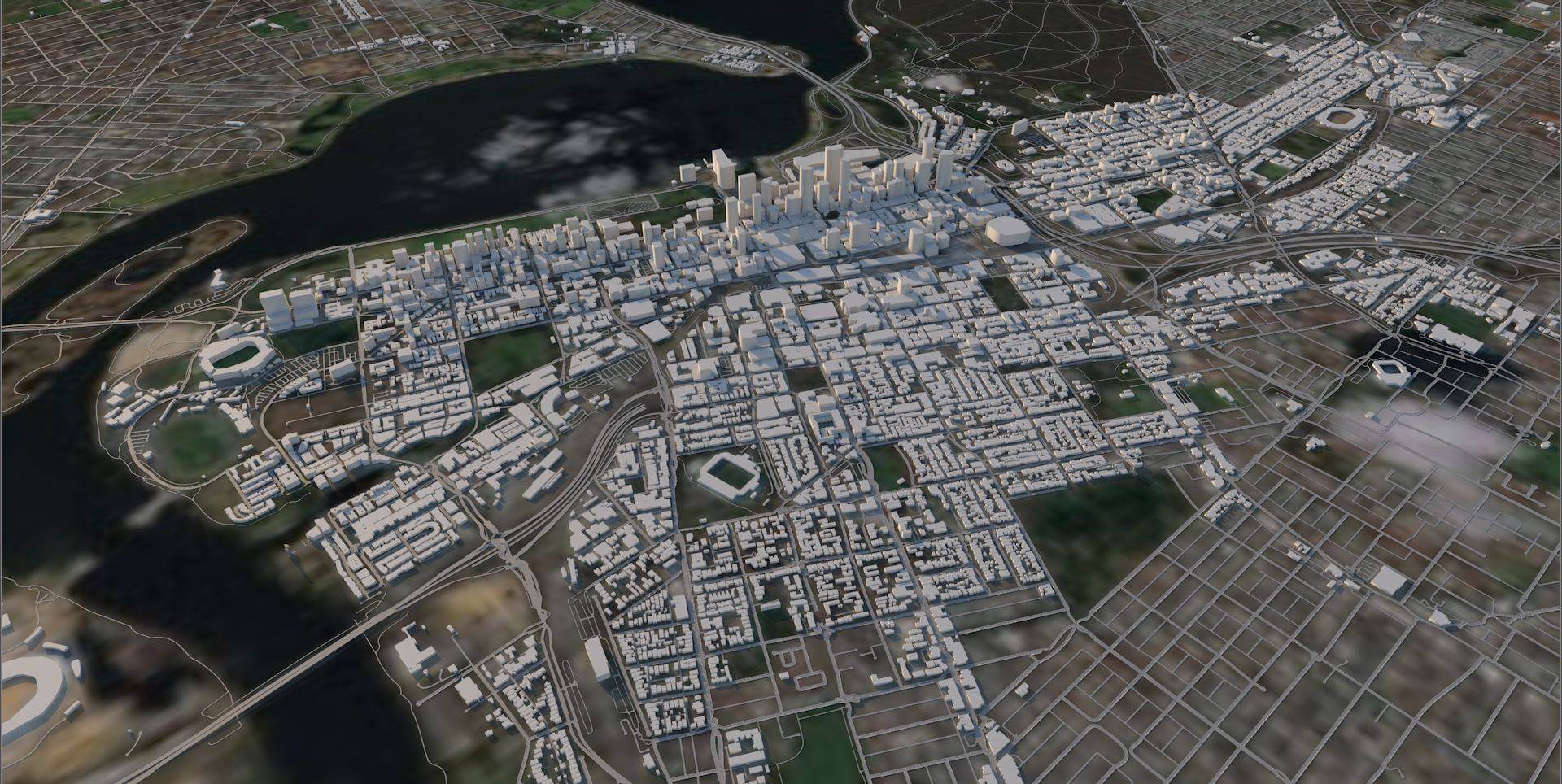 Perth Australia - 3D Model by 3dstudio