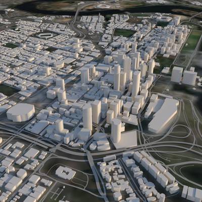 Perth Australia - 3D Model by 3dstudio