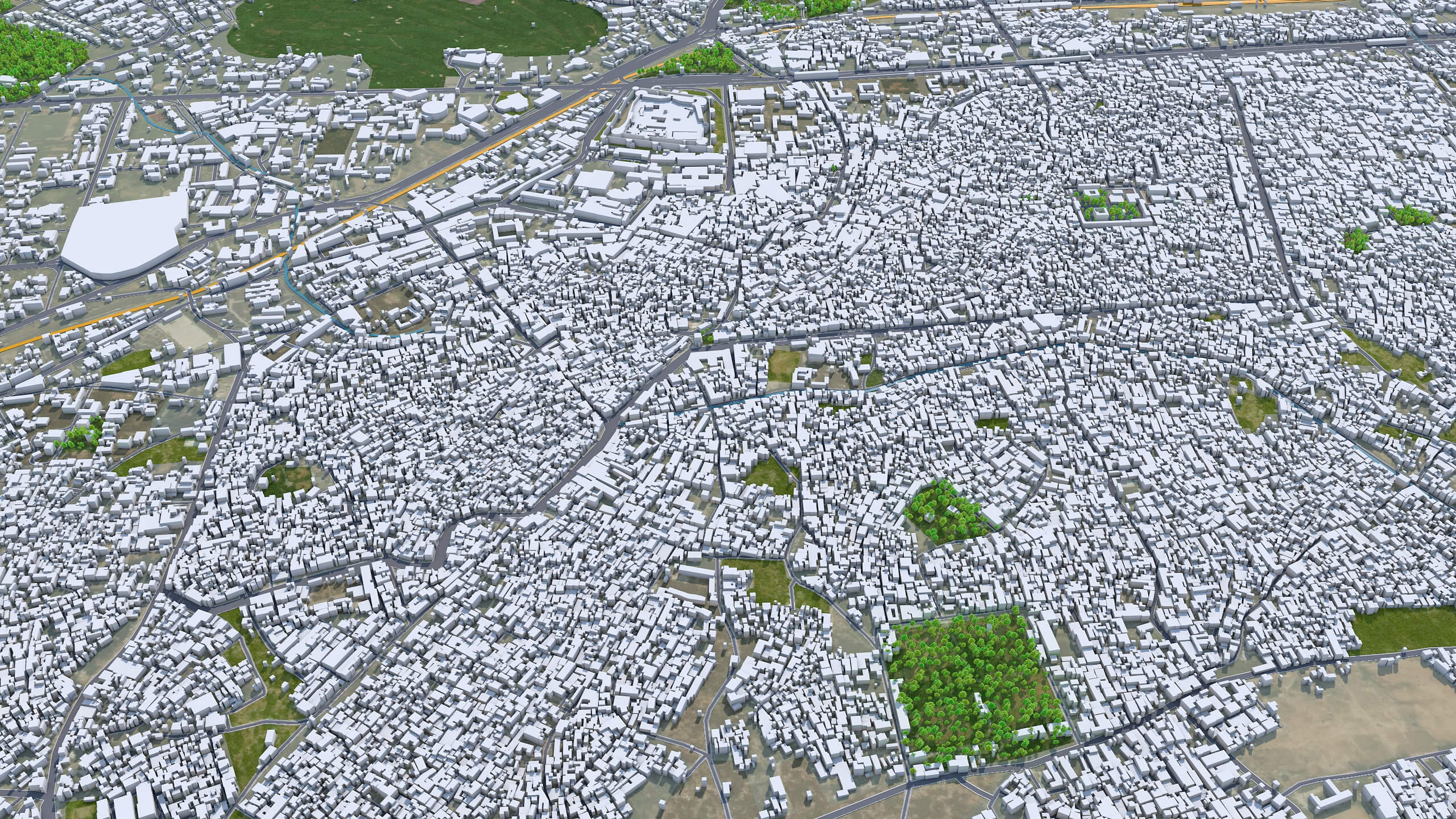 Peshawar City Pakistan 3D Model 30km by 3dstudio