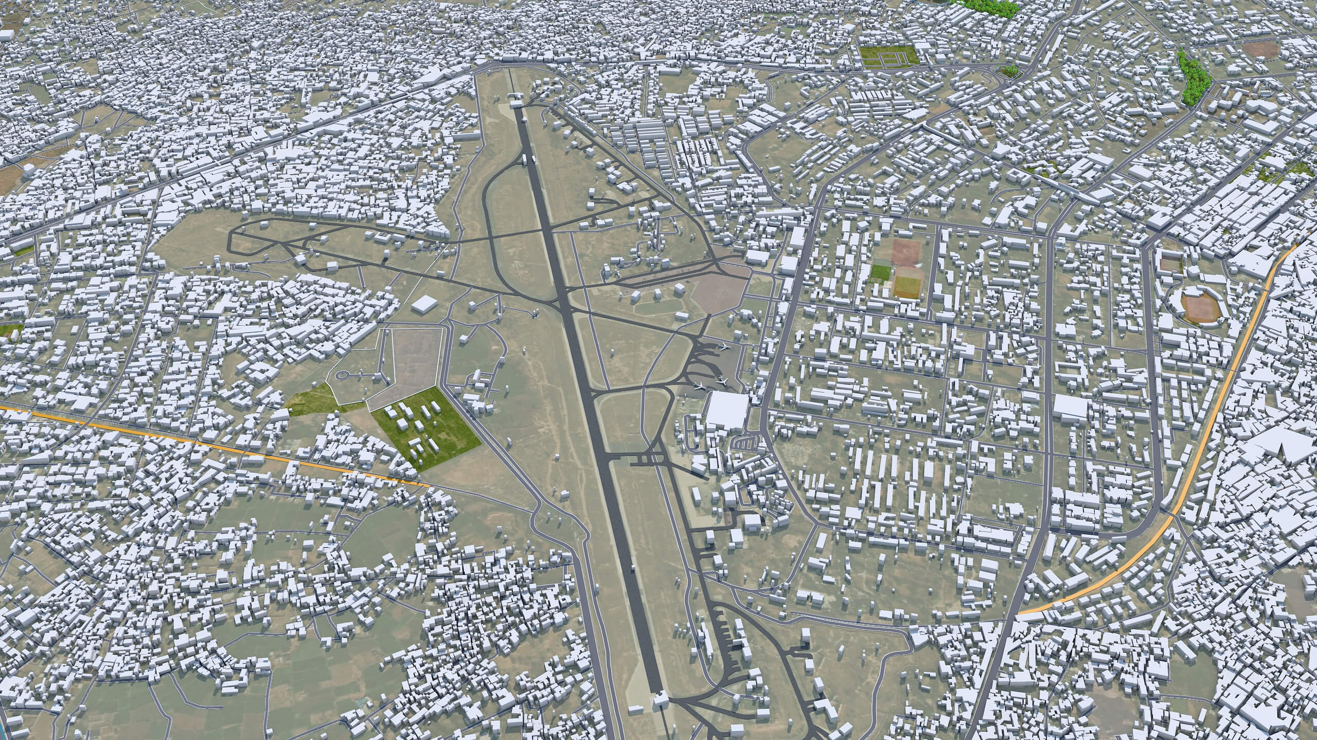 Peshawar City Pakistan 3D Model 30km by 3dstudio