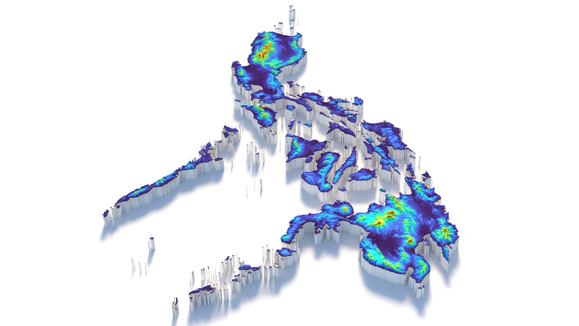 Philippines Pilipinas Terrain Map - 3D Model by 3dstudio