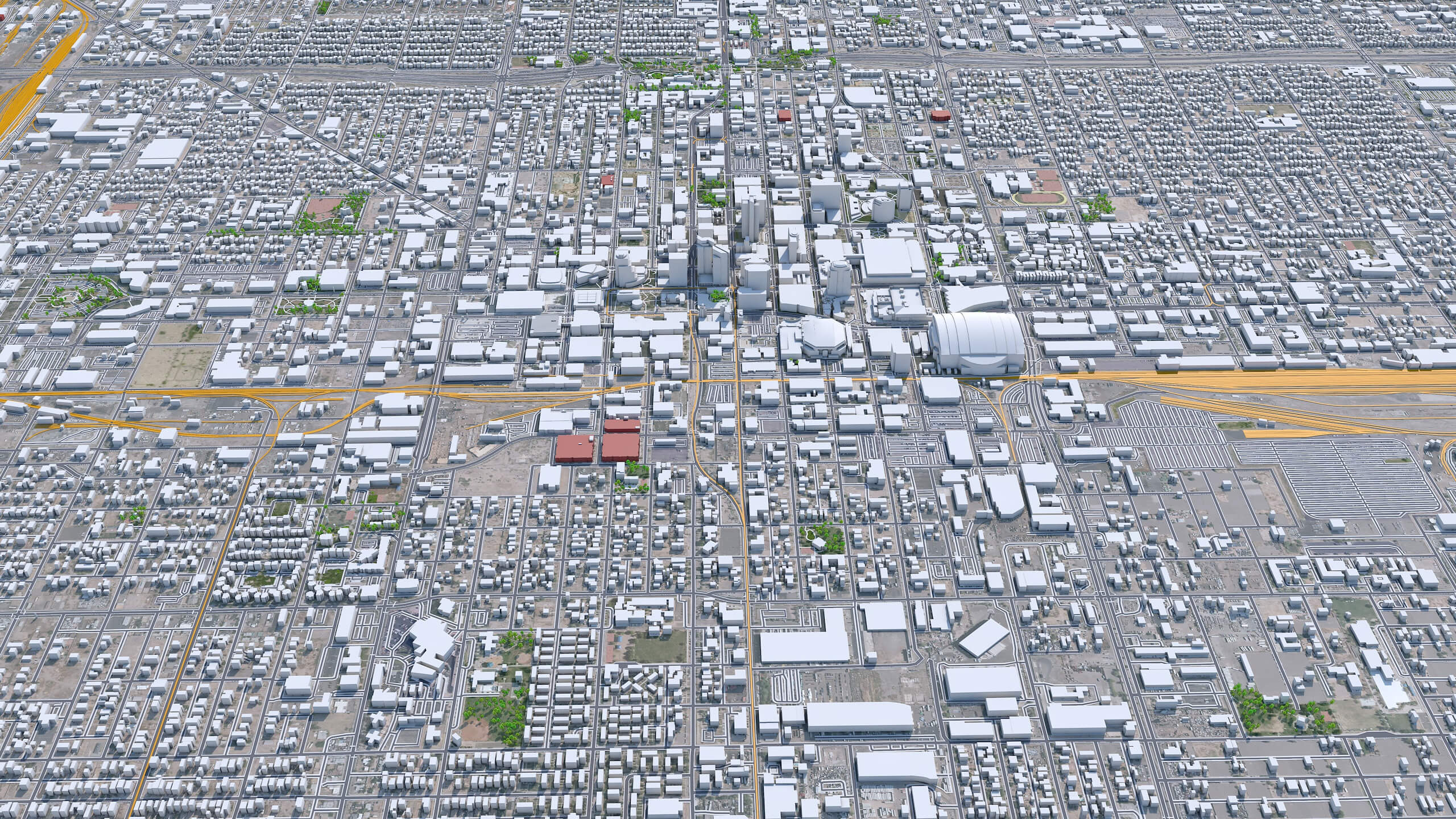 Phoenix Downtown Arizona 8km - 3D Model by 3dstudio