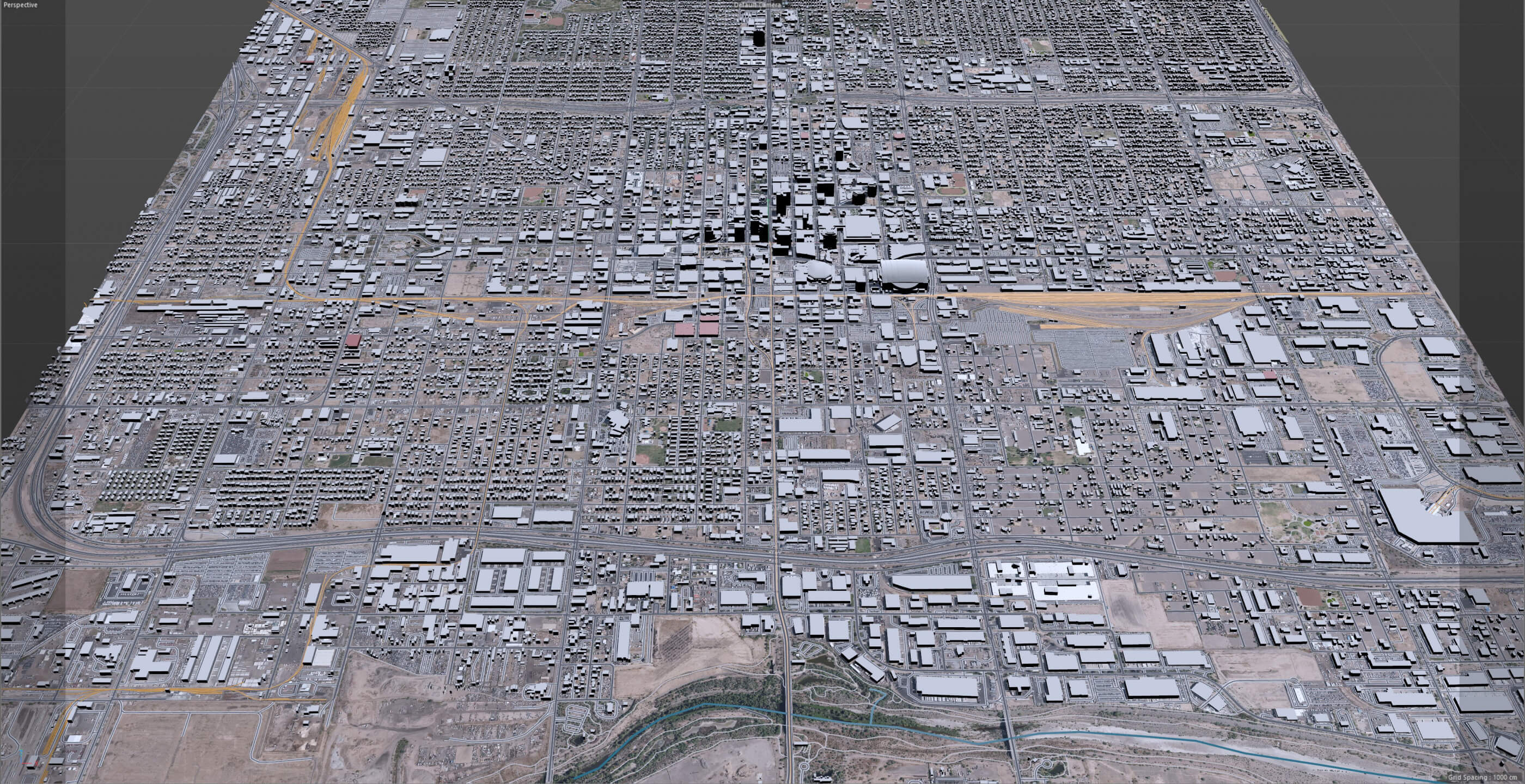 Phoenix Downtown Arizona 8km - 3D Model by 3dstudio