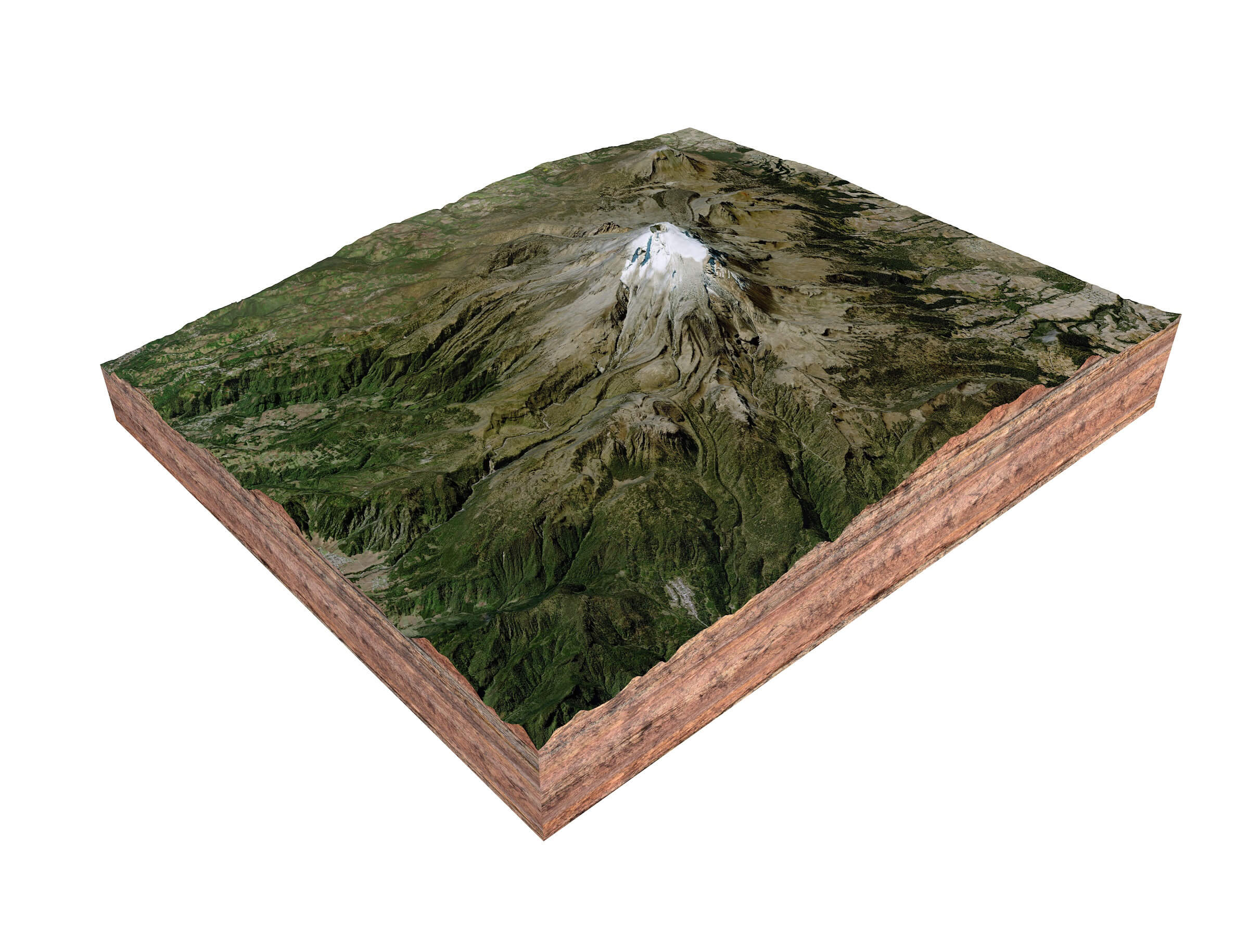 Pico De Orizaba Stratovolcano Mexico Terrain 3D Model by 3dstudio