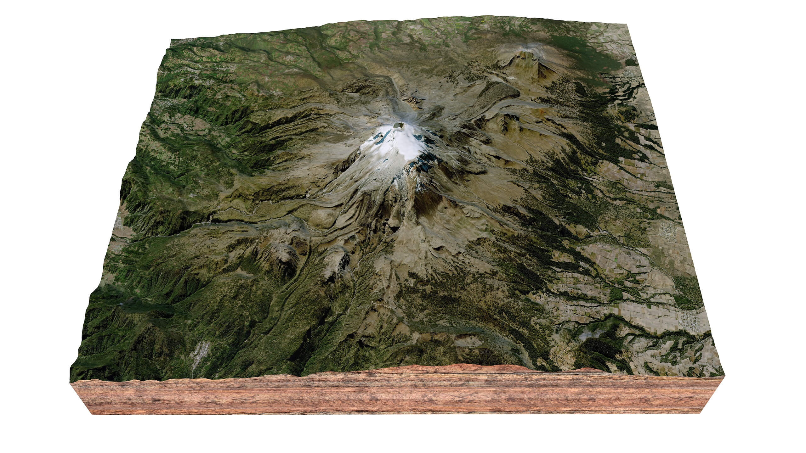 Pico De Orizaba Stratovolcano Mexico Terrain 3D Model by 3dstudio