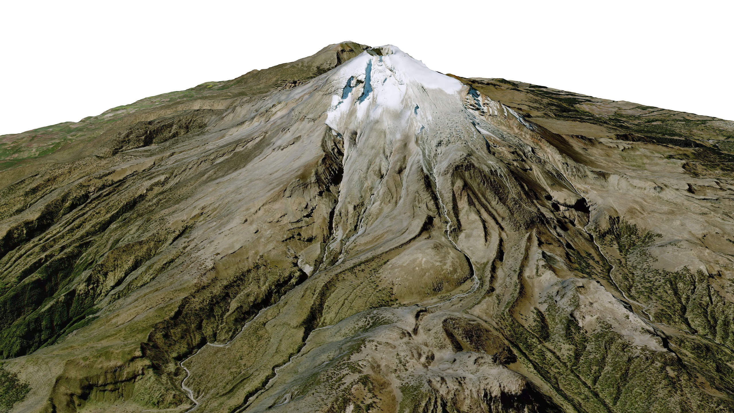 Pico De Orizaba Stratovolcano Mexico Terrain 3D Model by 3dstudio