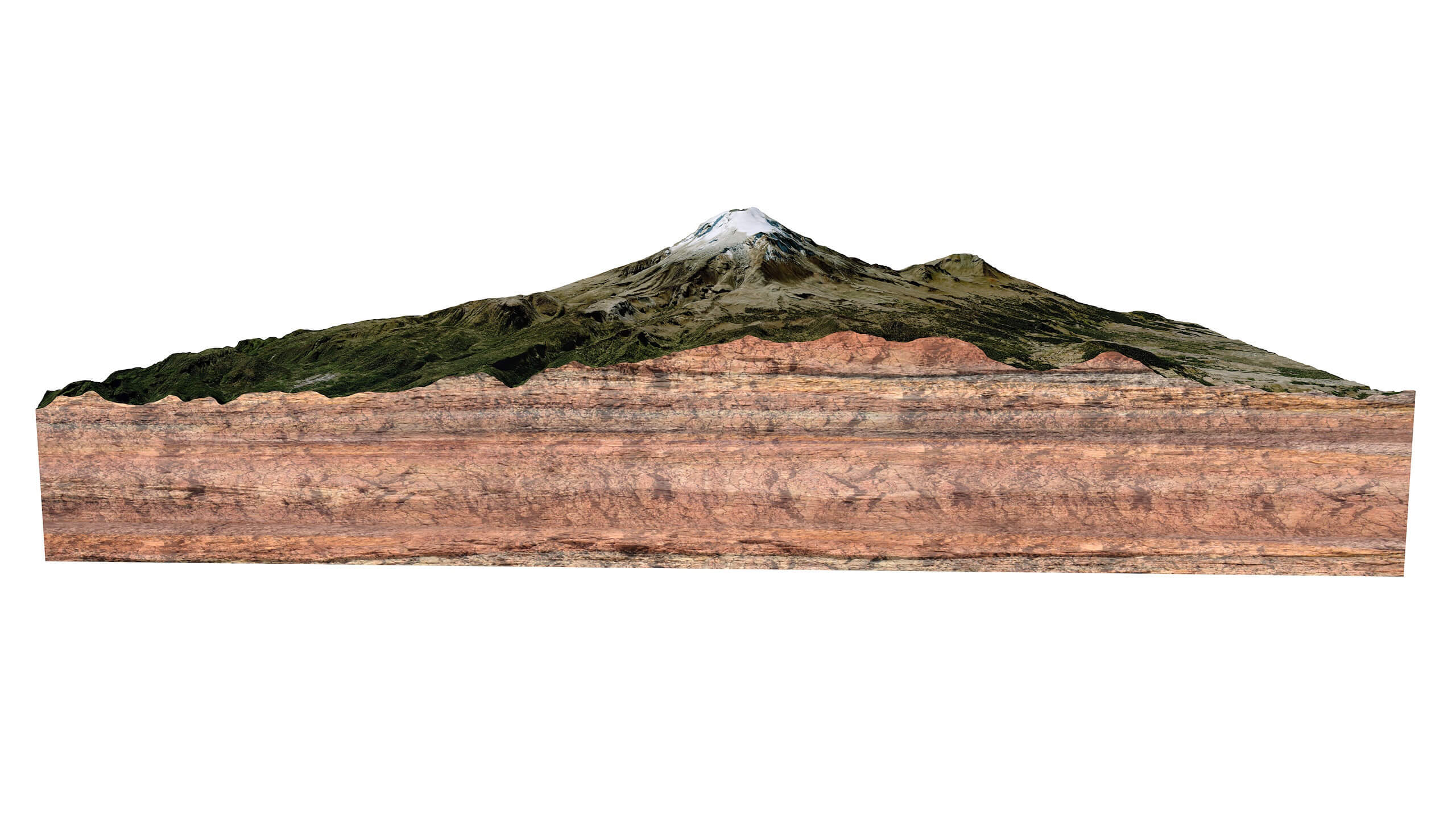 Pico De Orizaba Stratovolcano Mexico Terrain 3D Model by 3dstudio