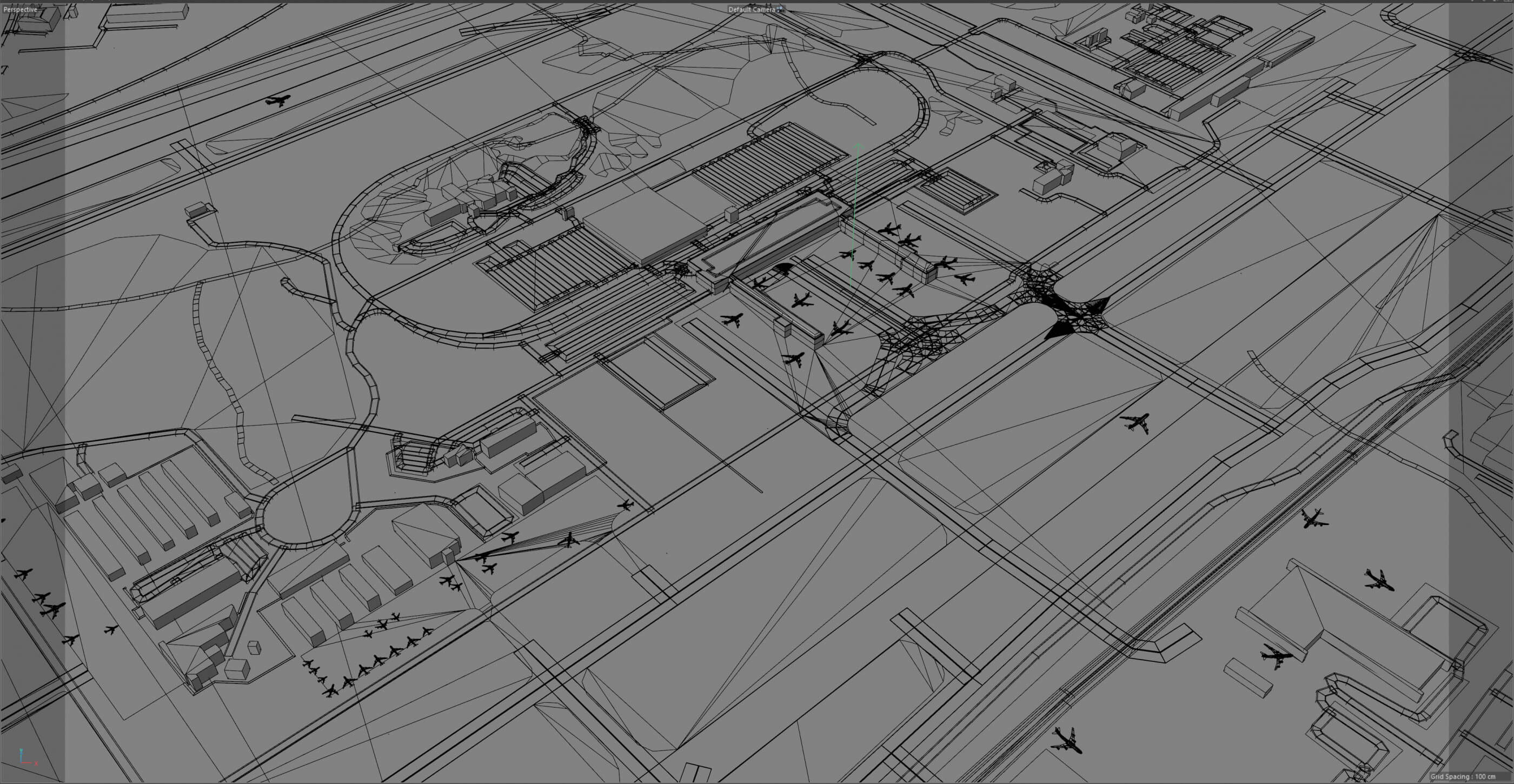 Piedmont Triad International Airport Greensboro 10km - 3D Model by 3dstudio