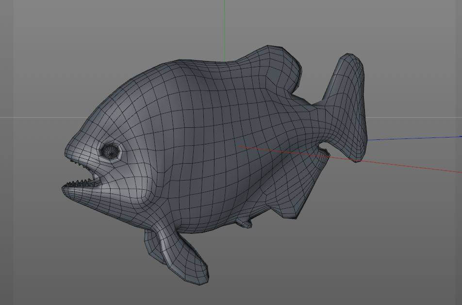 Piranha - 3D Model by 3dstudio
