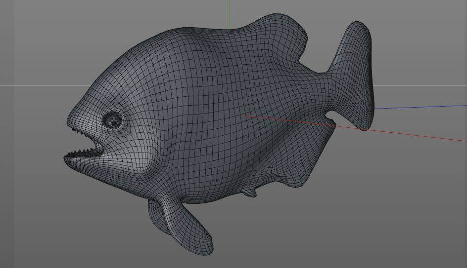 Piranha - 3D Model by 3dstudio
