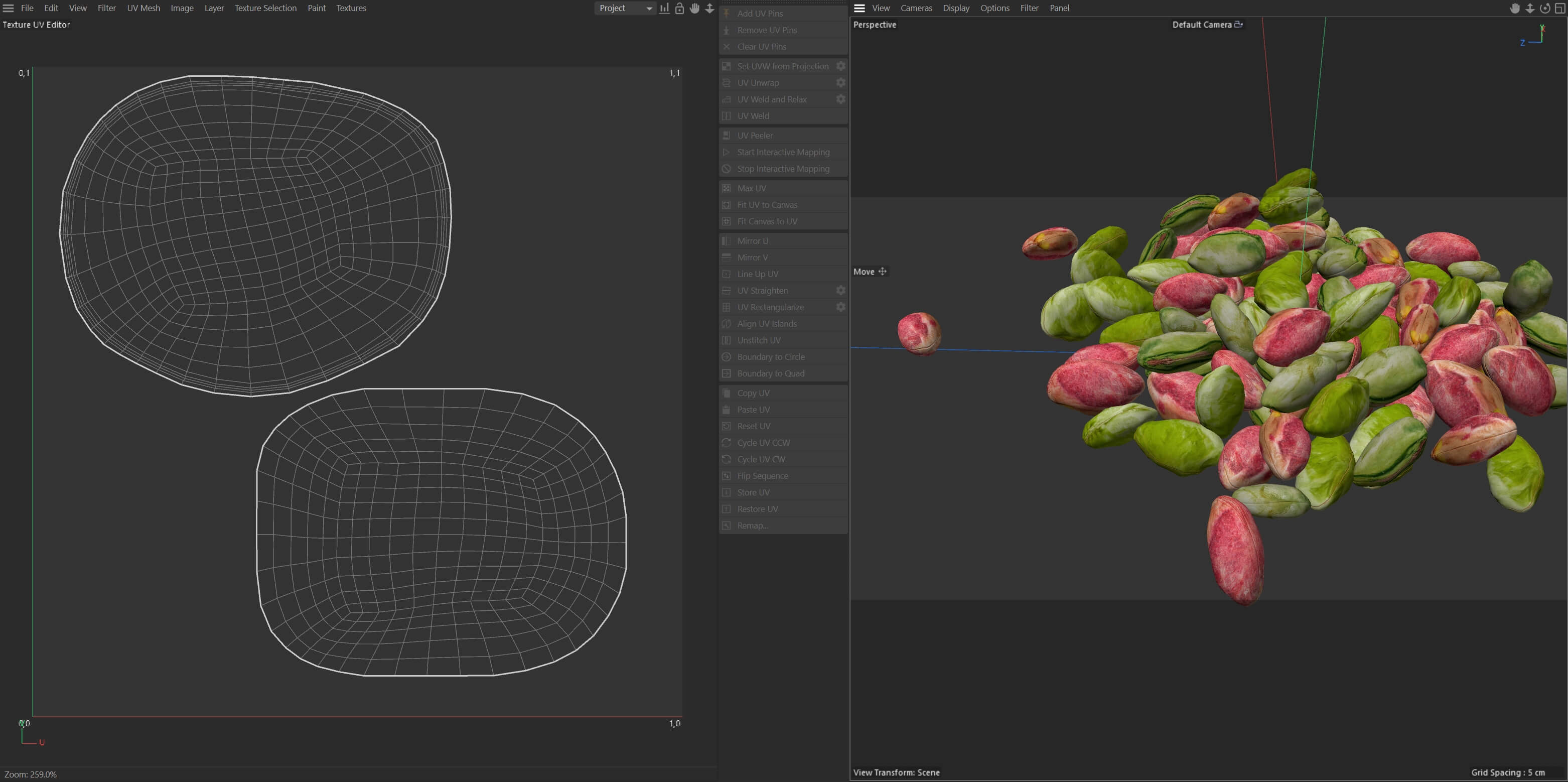 Pistachio Kernel Pile - 3D Model by 3dstudio