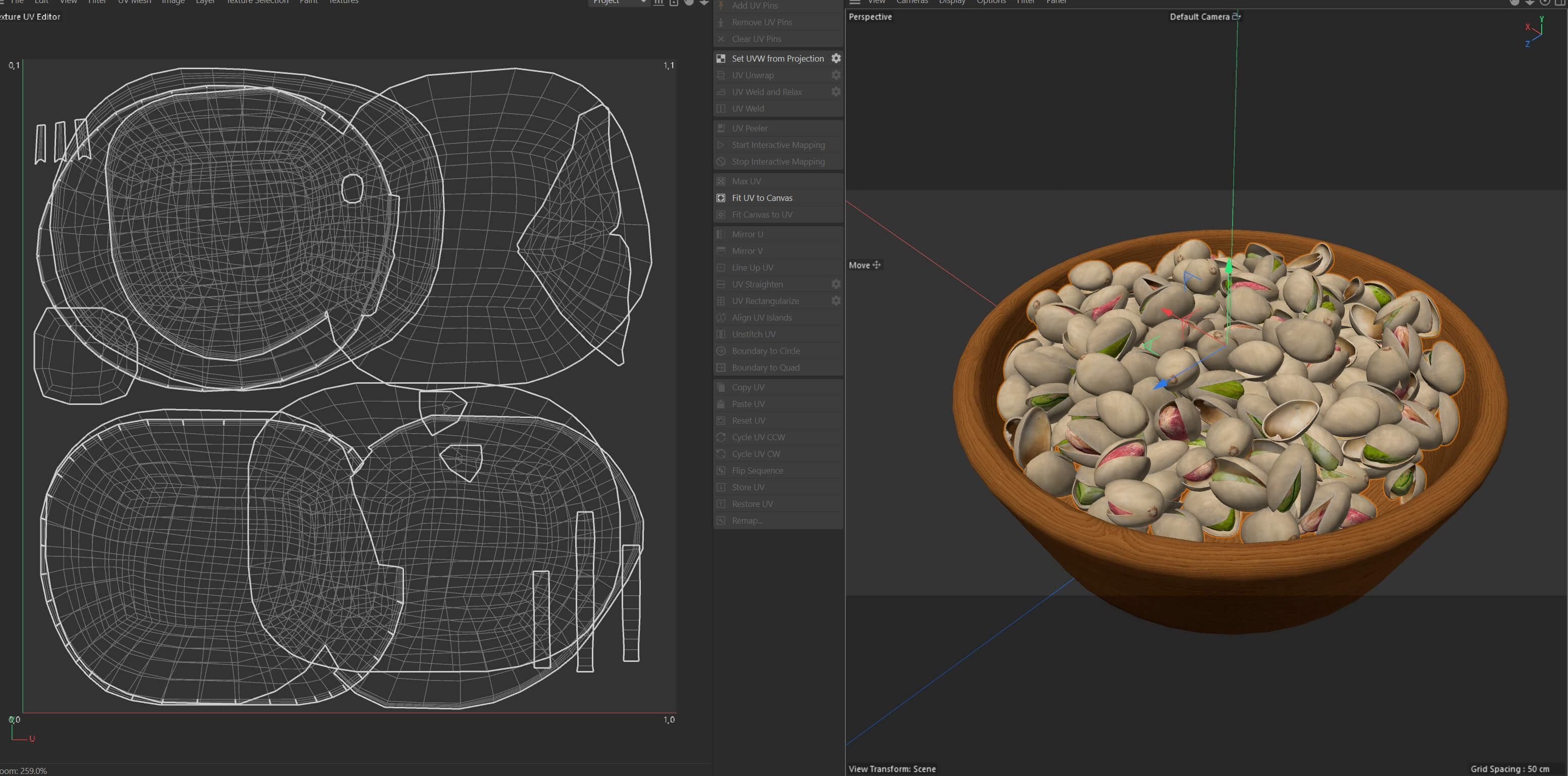 Pistachio Shell Bowl - 3D Model by 3dstudio
