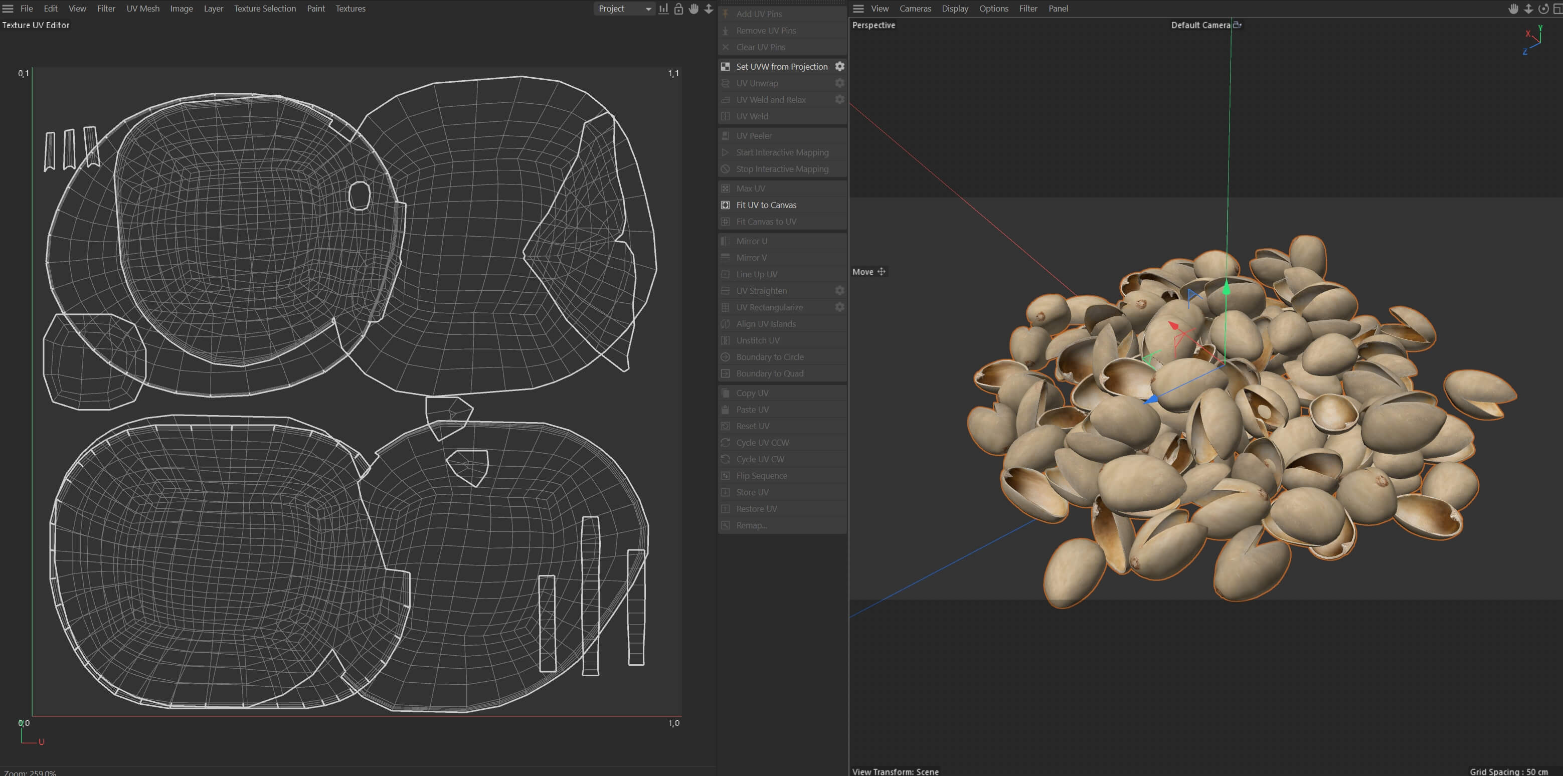 Pistachio Shell Pile - 3D Model by 3dstudio
