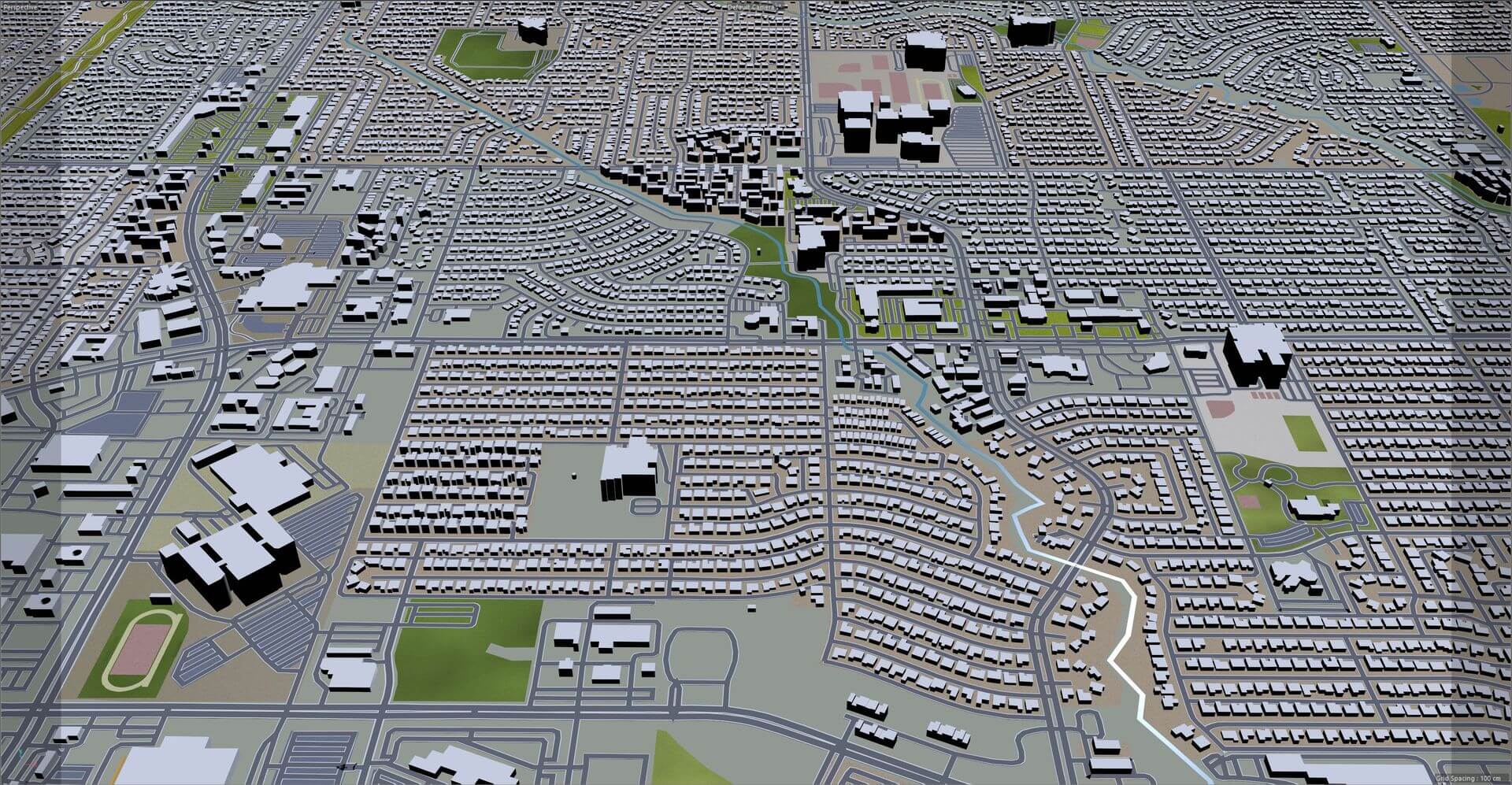 Plano, Texas USA 40km - 3D Model by 3dstudio
