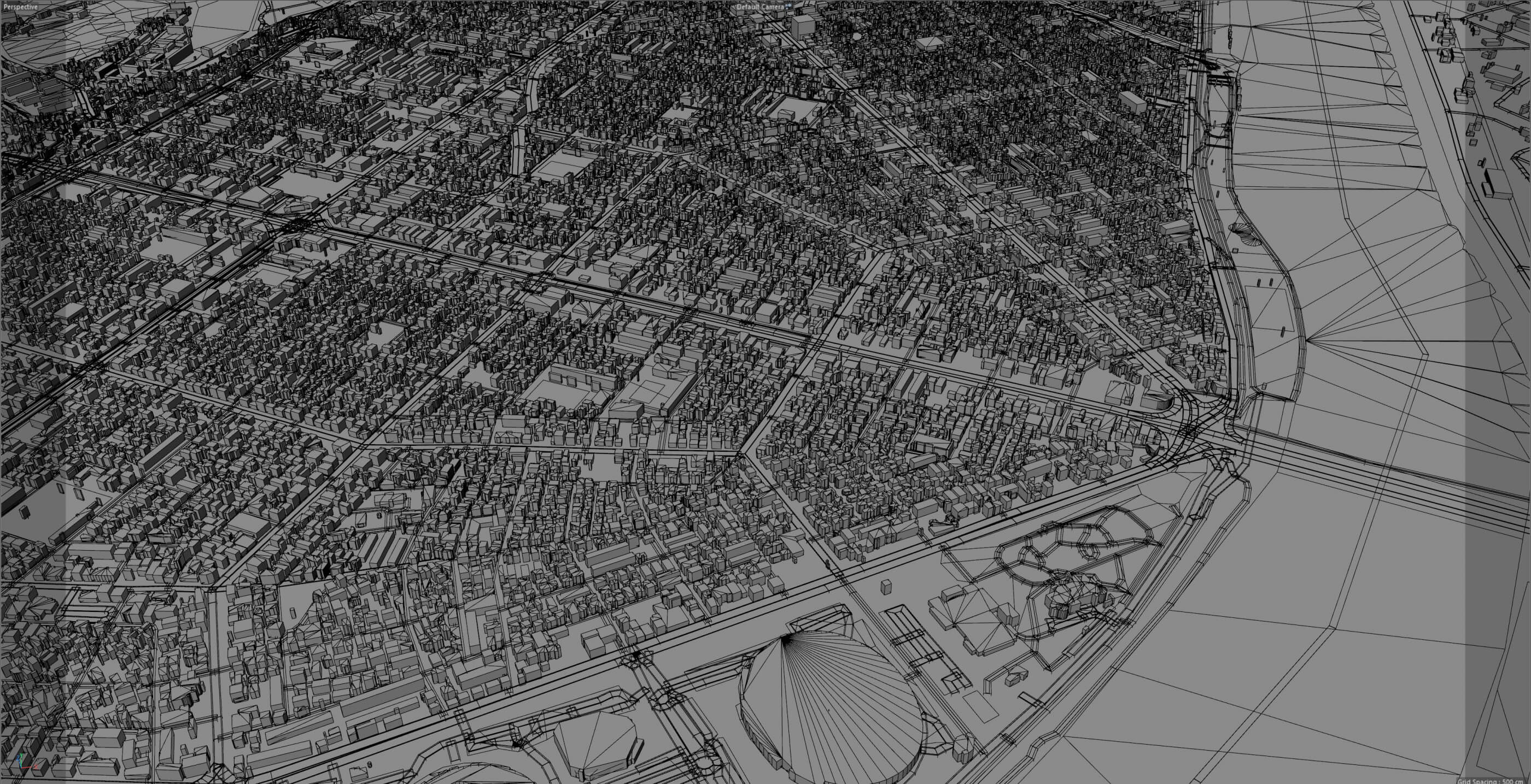 Pohang City South Korea 3D Model 60km by 3dstudio