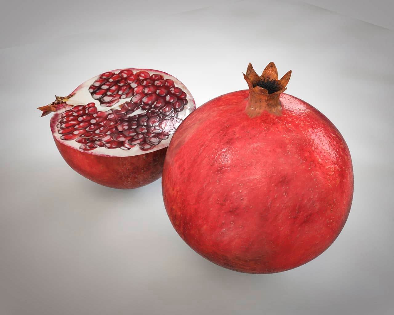 Pomegranate - 3D Model by 3dstudio