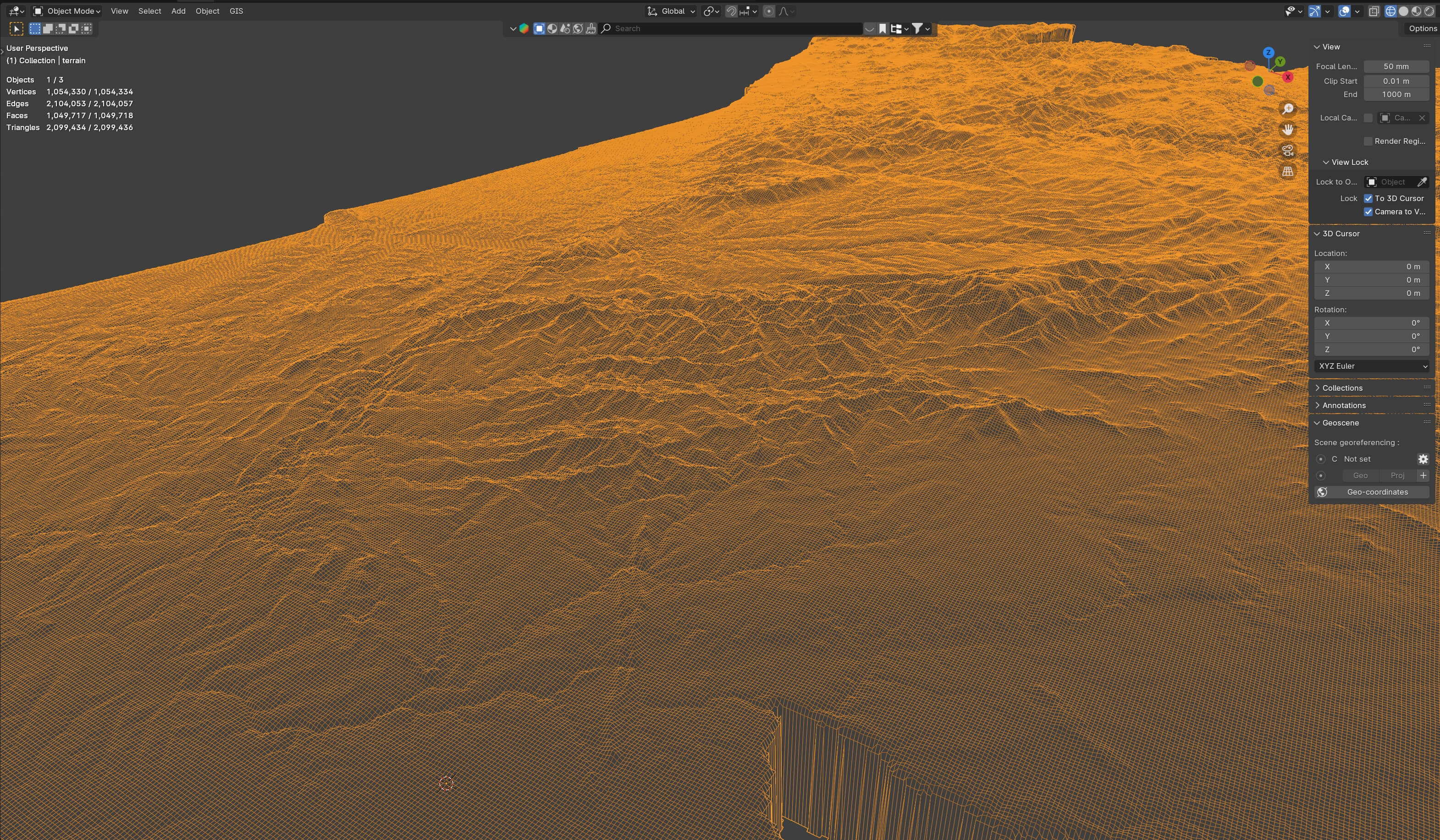 Portugal Terrain Map - 3D Model by 3dstudio