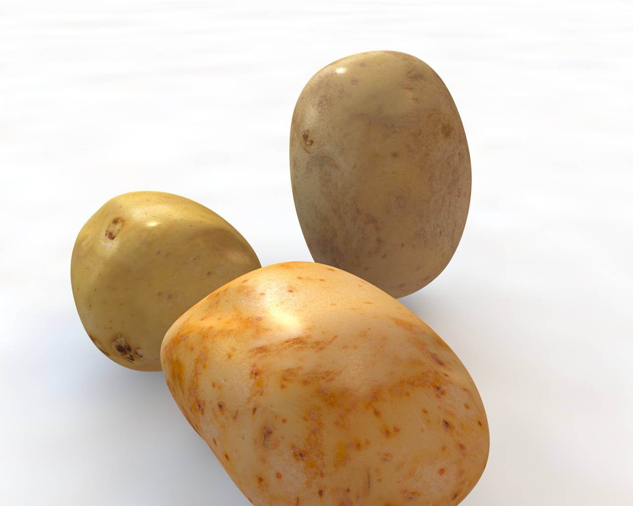Potatoes - 3D Model by 3dstudio