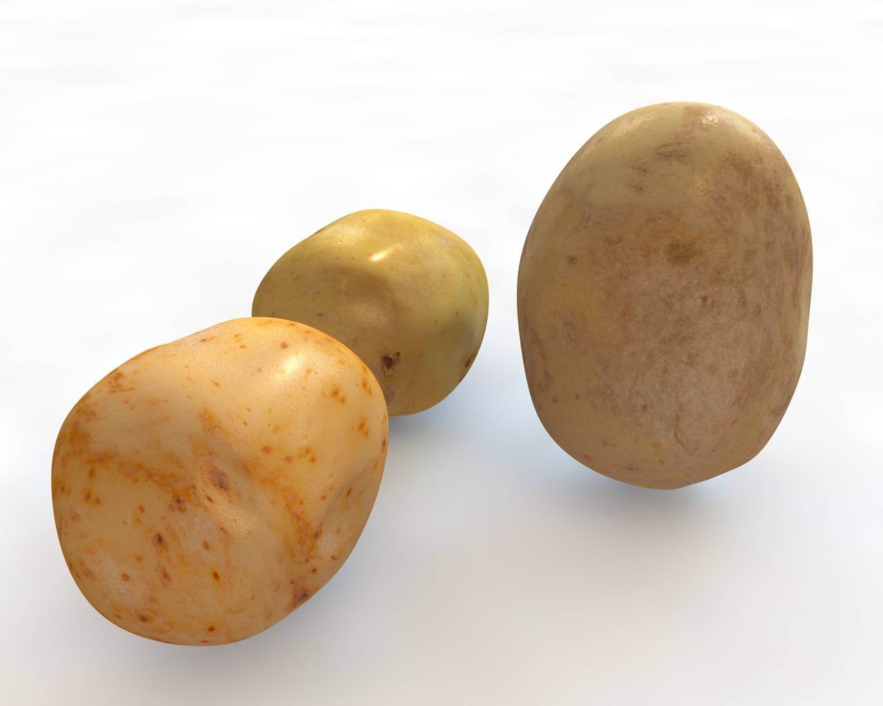 Potatoes - 3D Model by 3dstudio