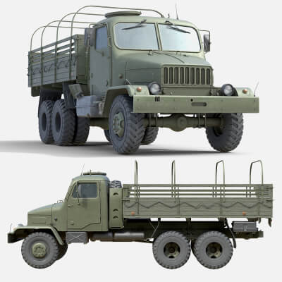 Praga V3S Military Truck - 3D Model by 3dstudio