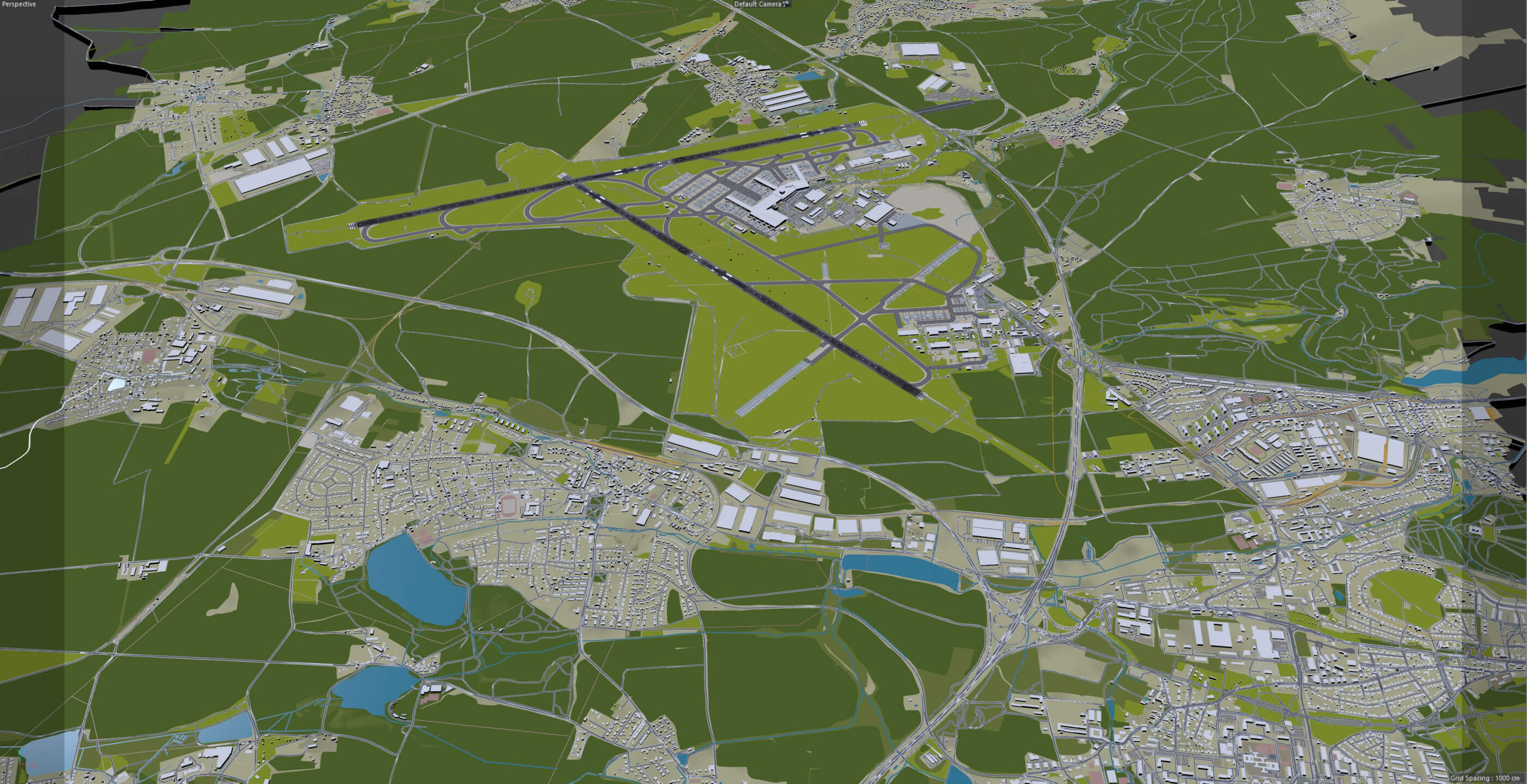 Prague Vaclav Havel Airport - 3D Model by 3dstudio