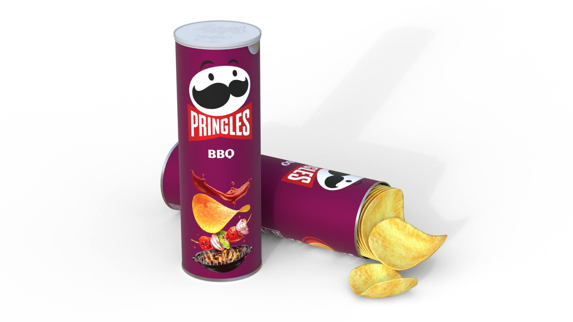 Pringles BBQ - 3D Model by 3dstudio