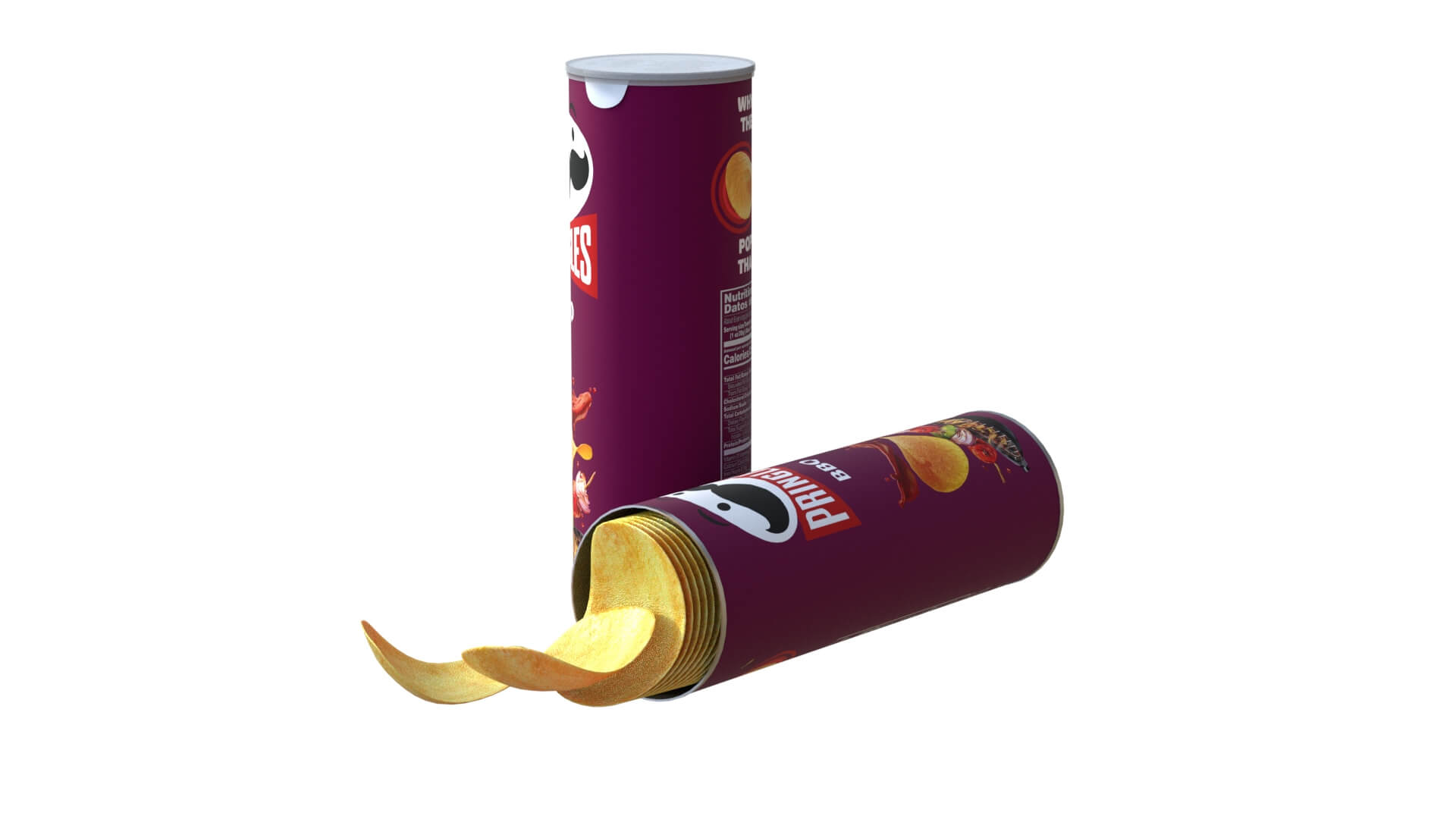 Pringles BBQ - 3D Model by 3dstudio
