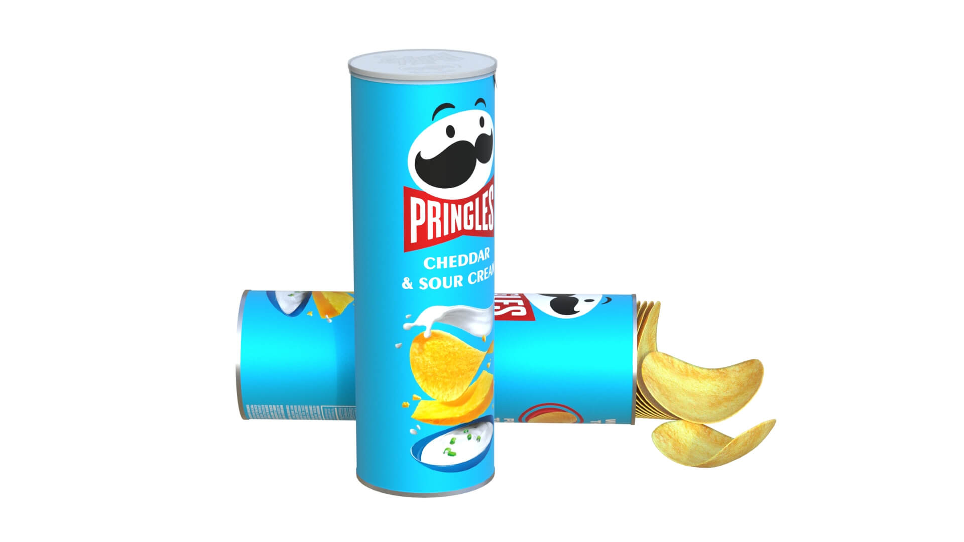 Pringles Cheddar Sour Cream - 3D Model by 3dstudio