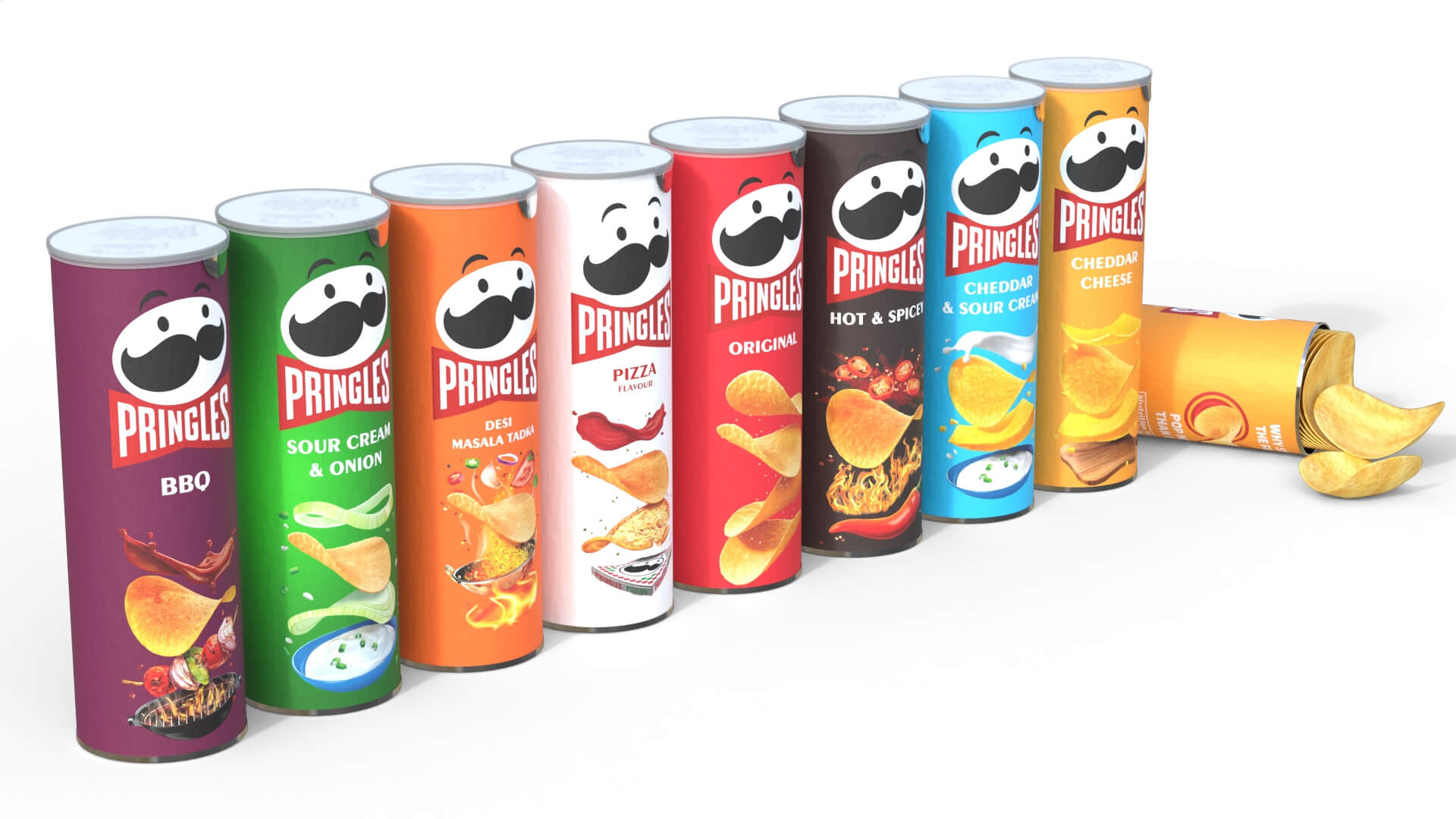 Pringles Collection - 3D Model by 3dstudio