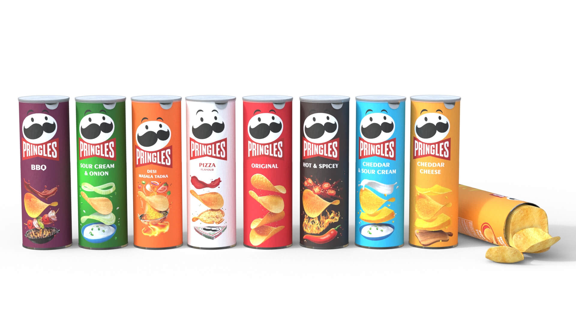 Pringles Collection - 3D Model by 3dstudio