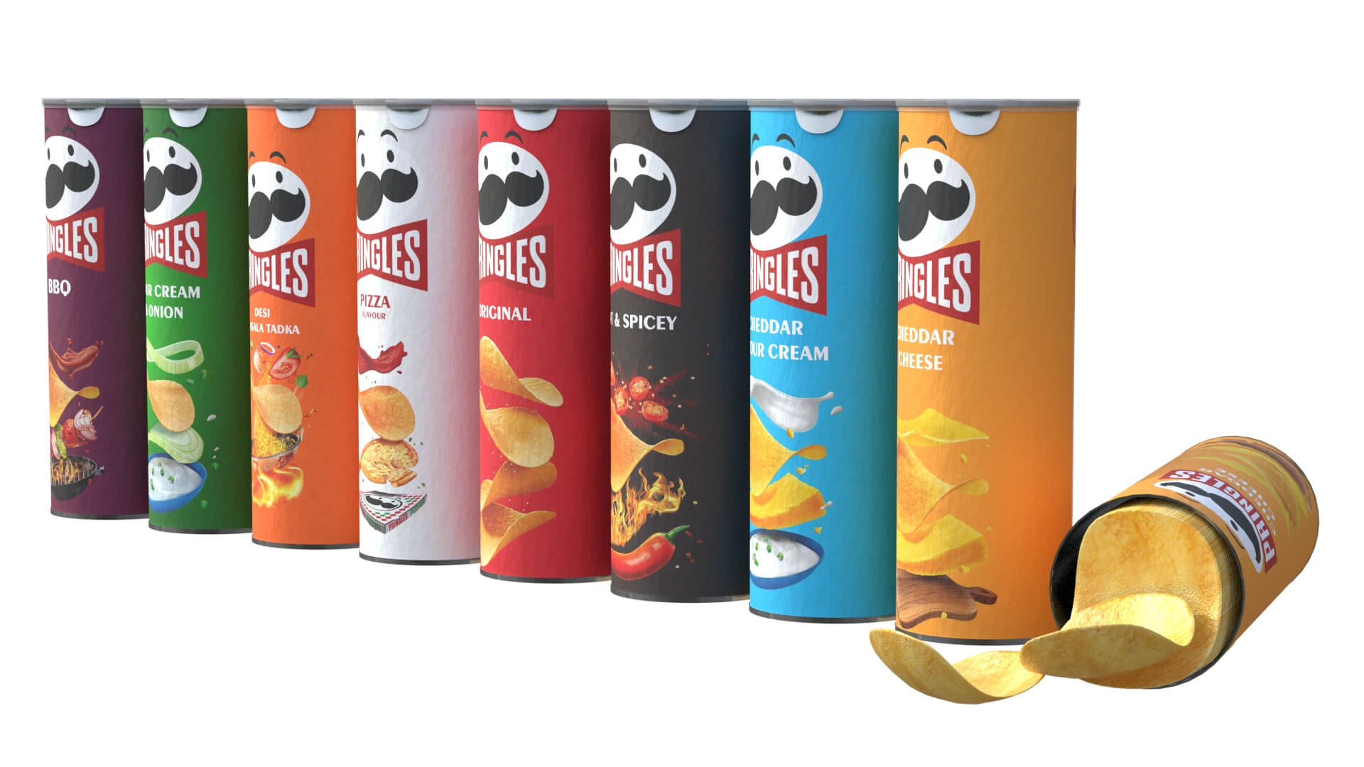 Pringles Collection - 3D Model by 3dstudio