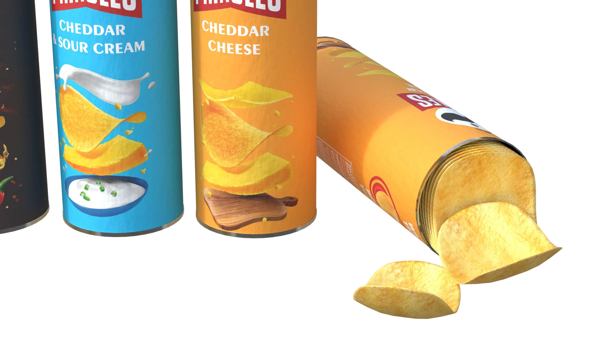 Pringles Collection - 3D Model by 3dstudio