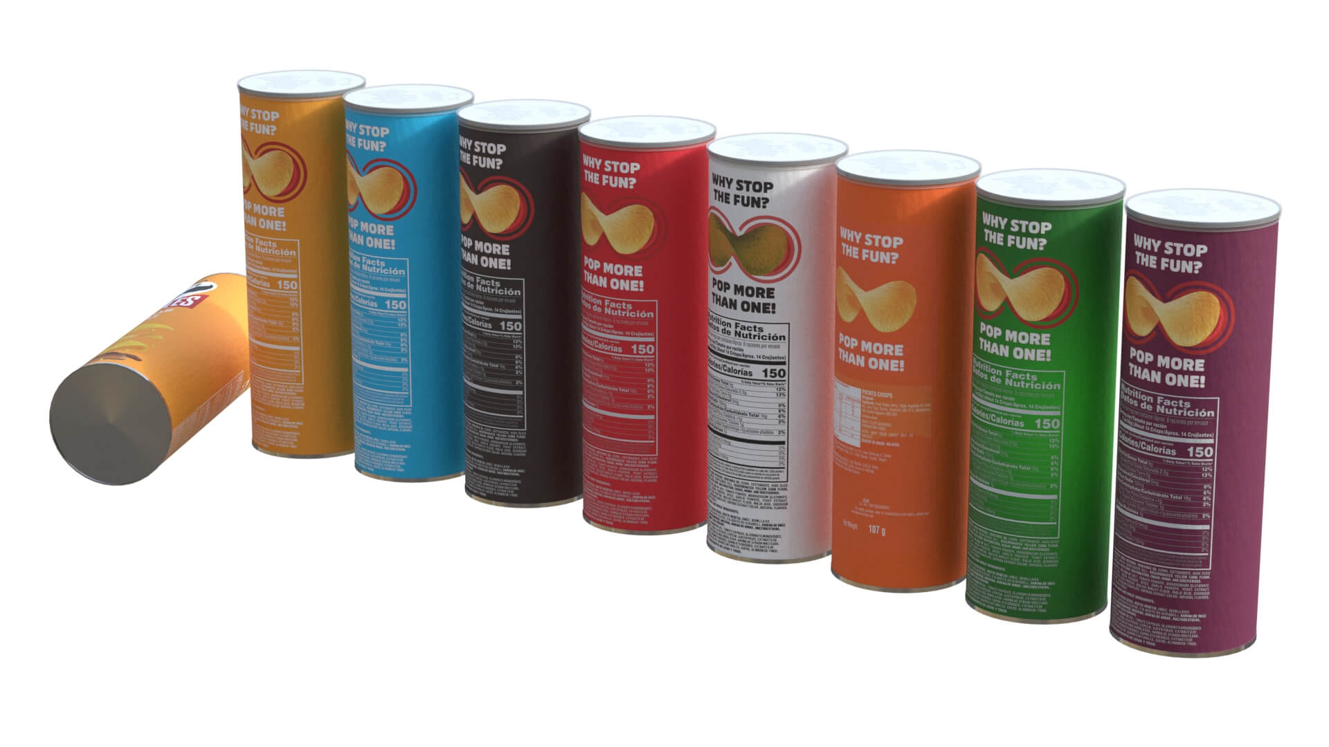 Pringles Collection - 3D Model by 3dstudio